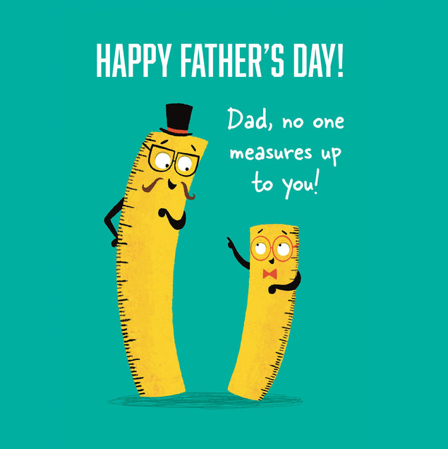 Dad, No One Measures Up To You Father's Day Card – Boomf