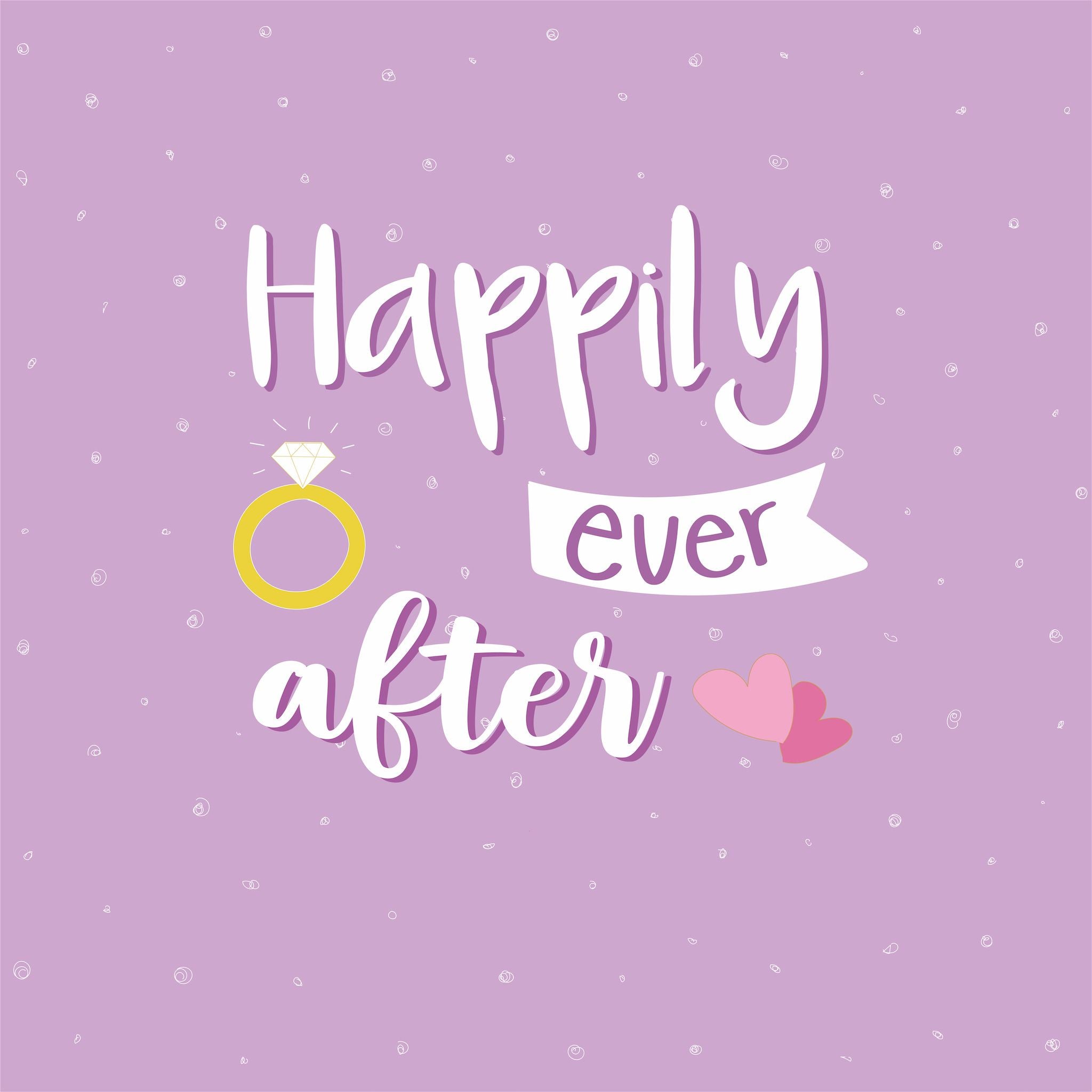 Happily Ever After Wedding Card – Boomf