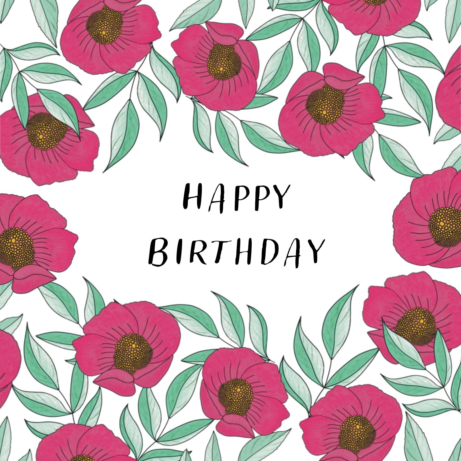 Gentle Poppies Birthday Card – Boomf