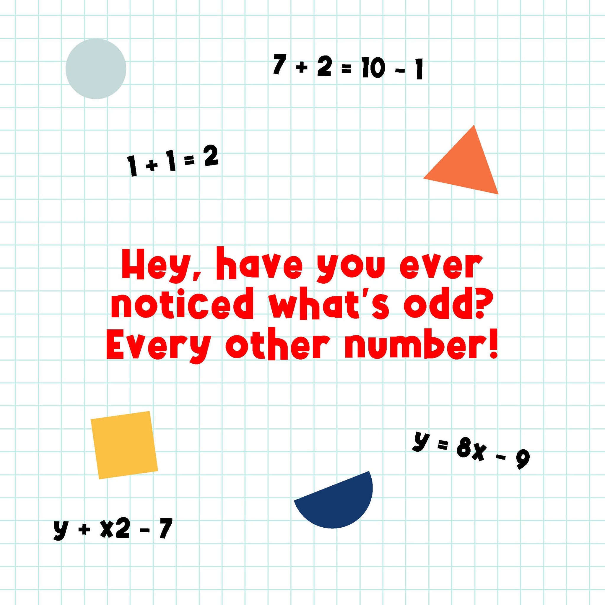 What's Odd Maths Teacher Thank You Card – Boomf