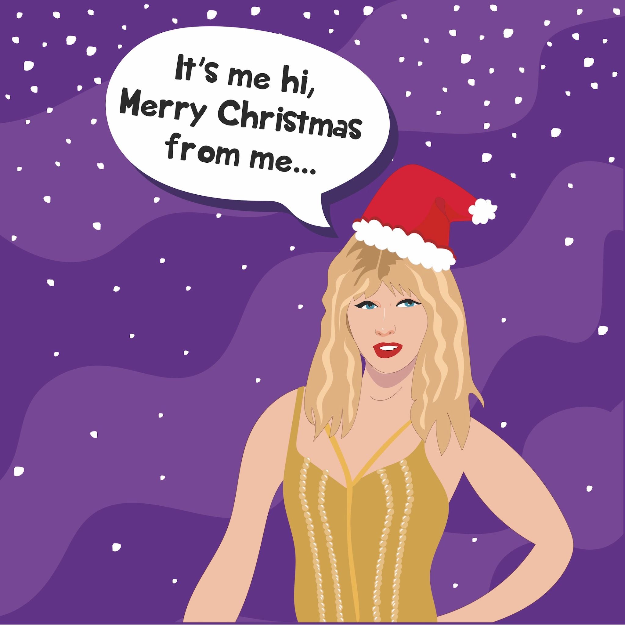 Taylor Swift Merry Christmas Card – Boomf