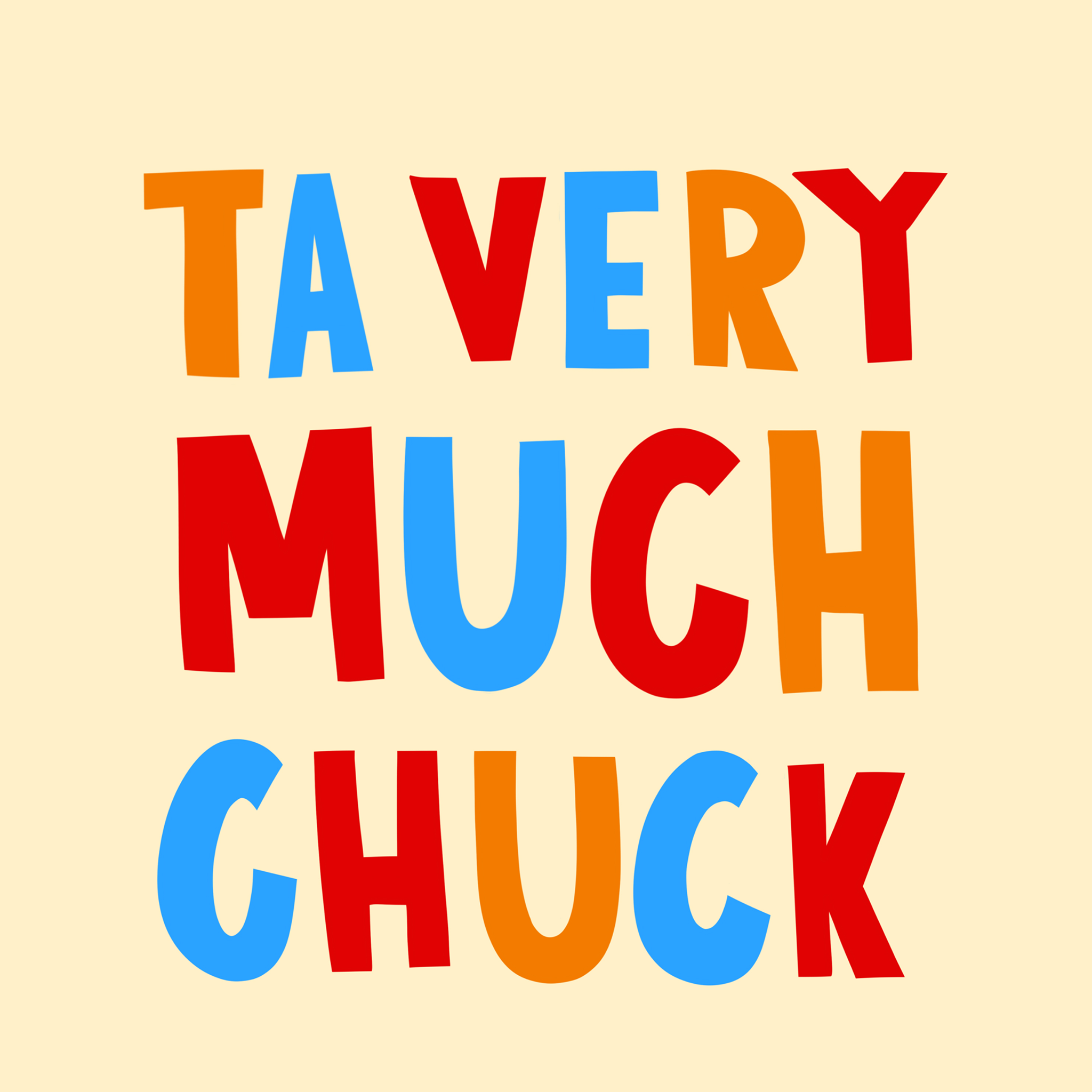 Ta Very Much Chuck Thank You Card – Boomf