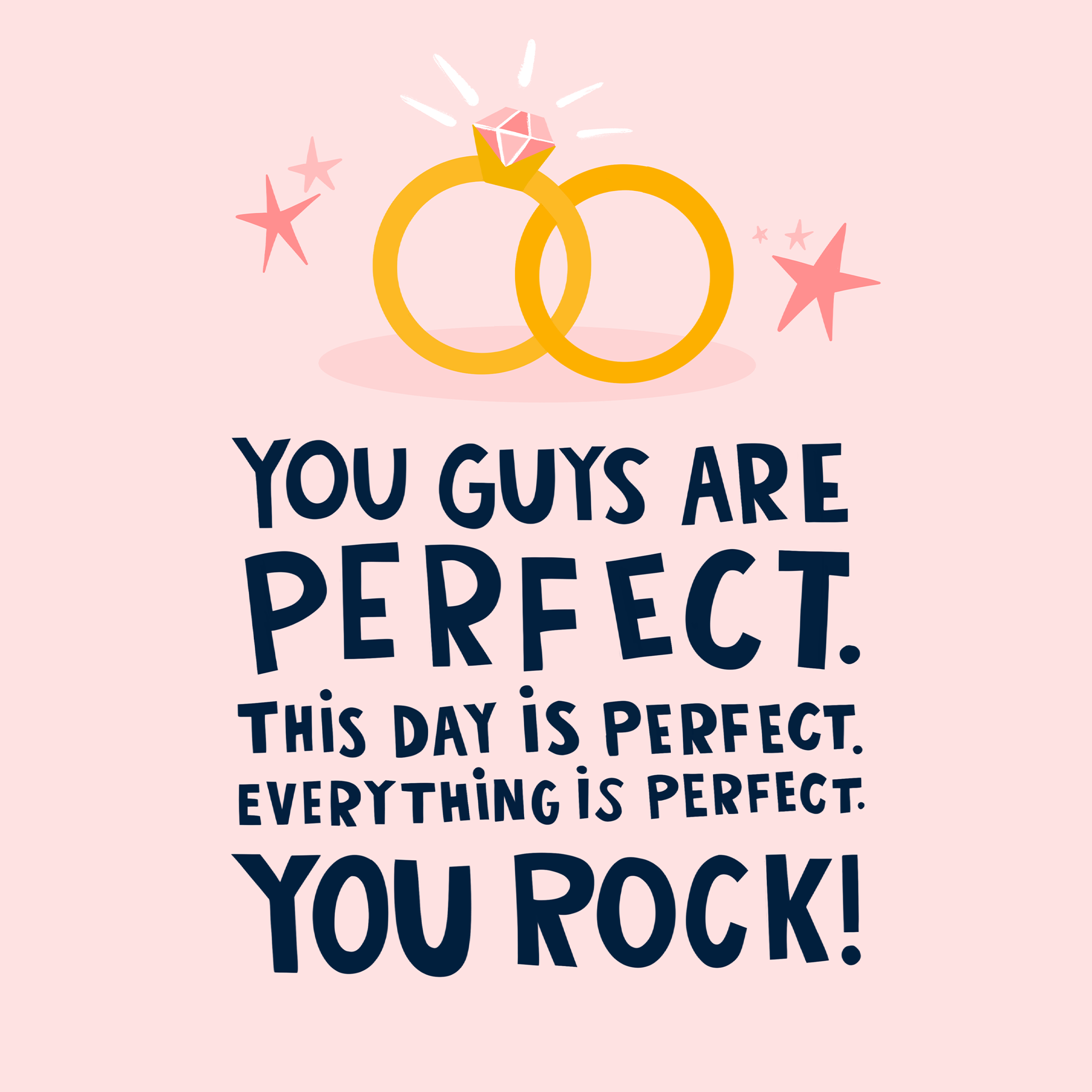 Wedding Rings You Rock Wedding Card – Boomf