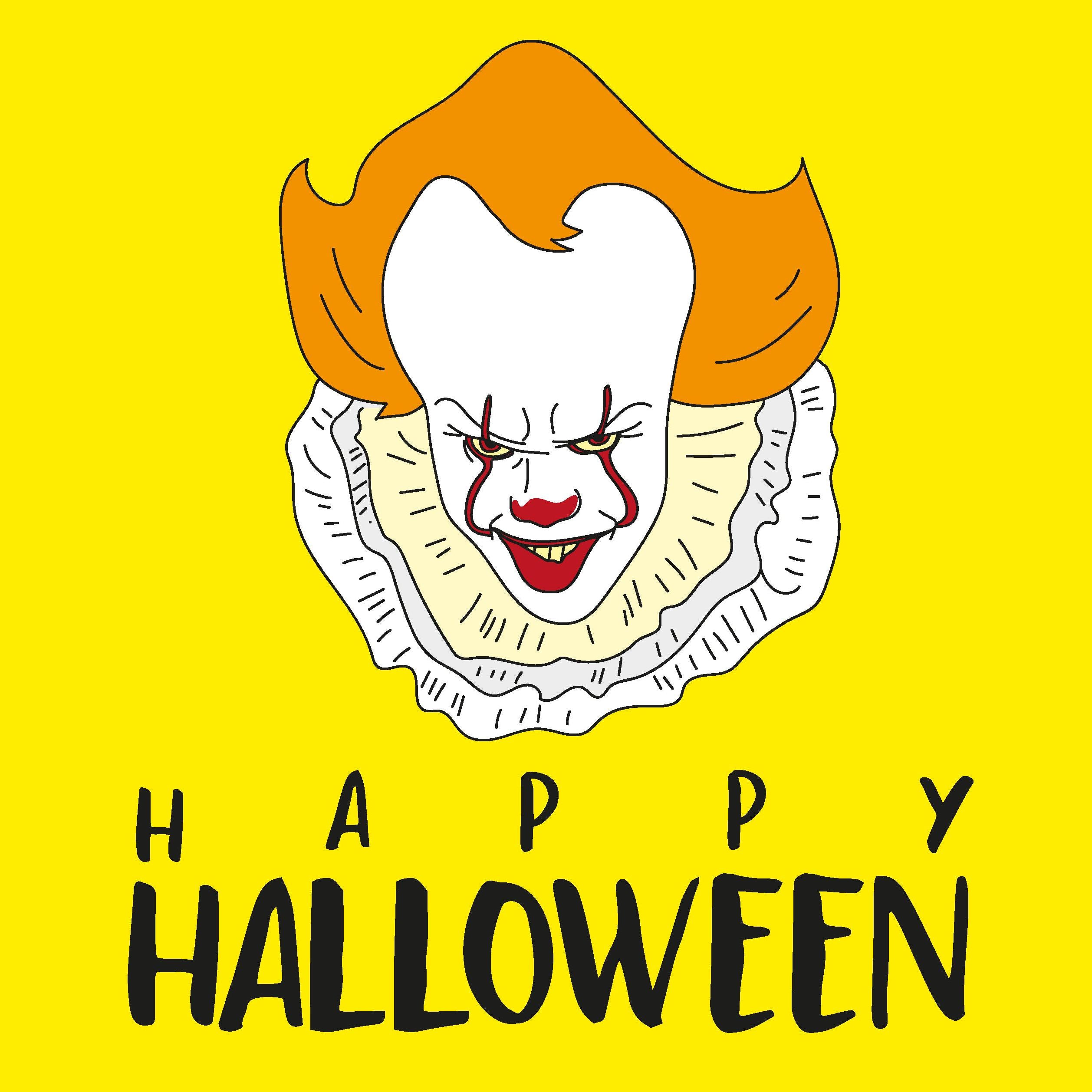 Very Creepy Clown Happy Halloween Confetti-exploding Greetings Card – Boomf
