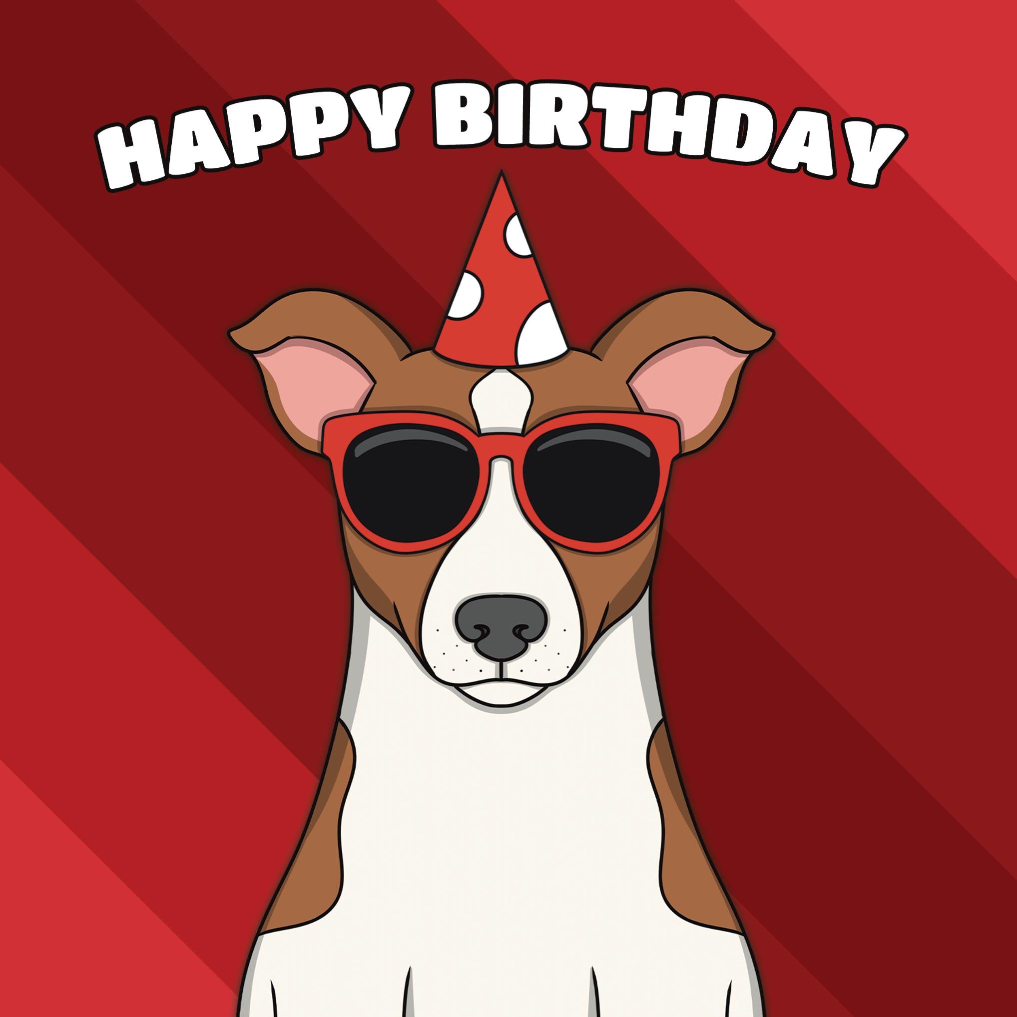 Cool Jack Russell Dog Birthday Confetti-exploding Greetings Card – Boomf
