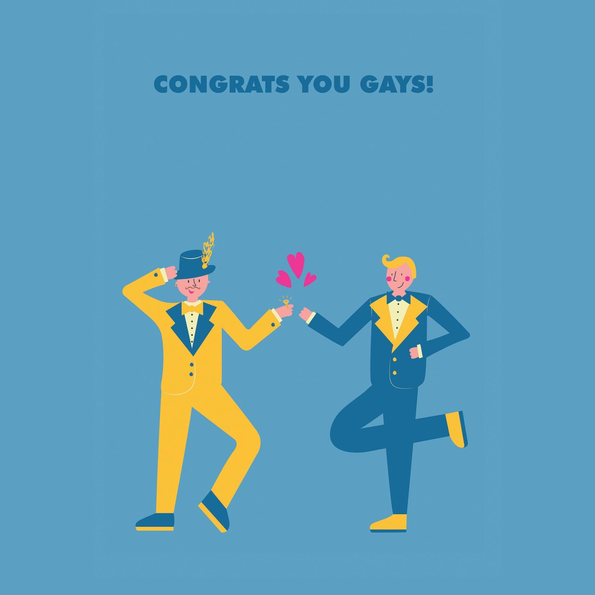 Gay Wedding Confetti-exploding Greetings Card – Boomf