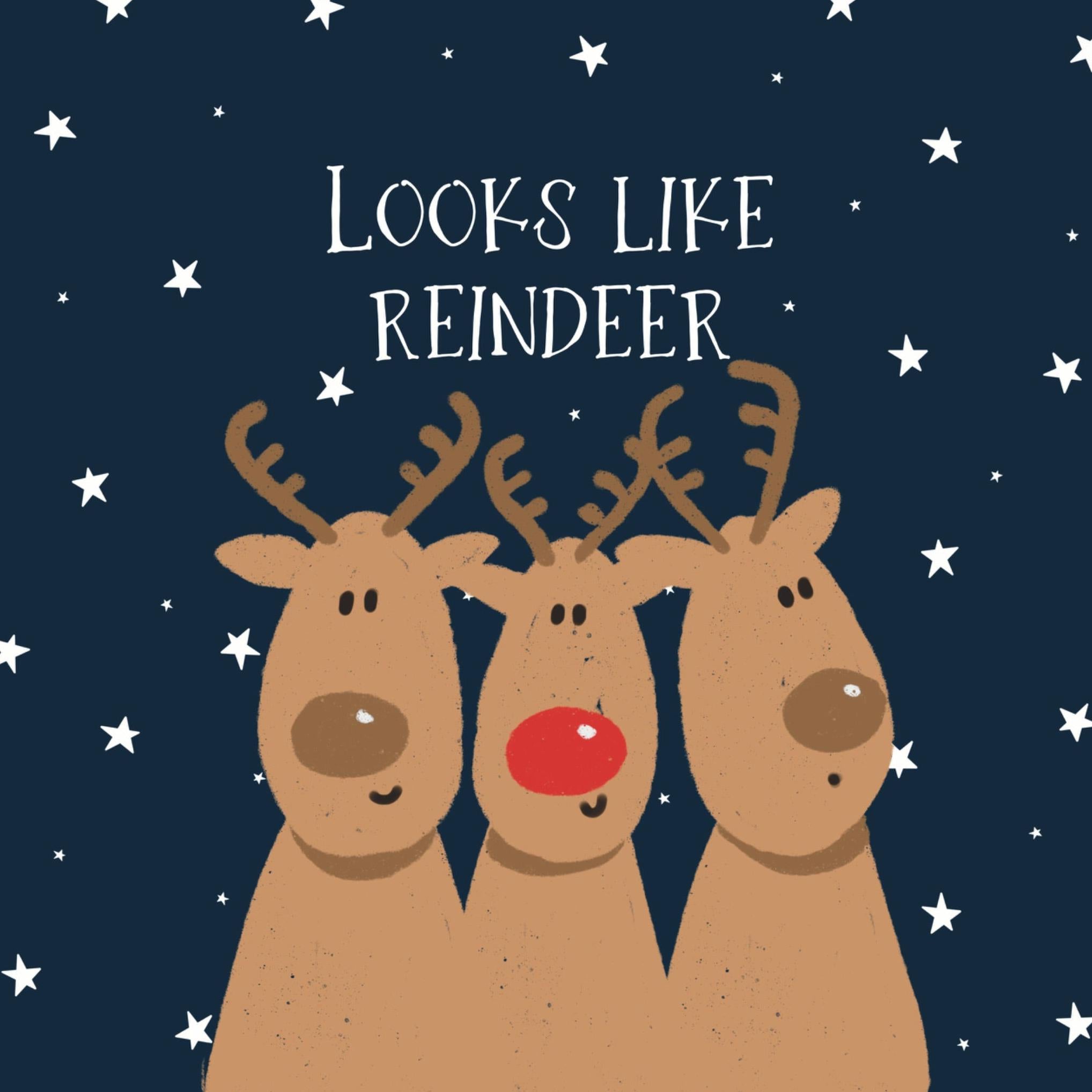 Looks Like Reindeer Christmas Confetti-exploding Greetings Card – Boomf