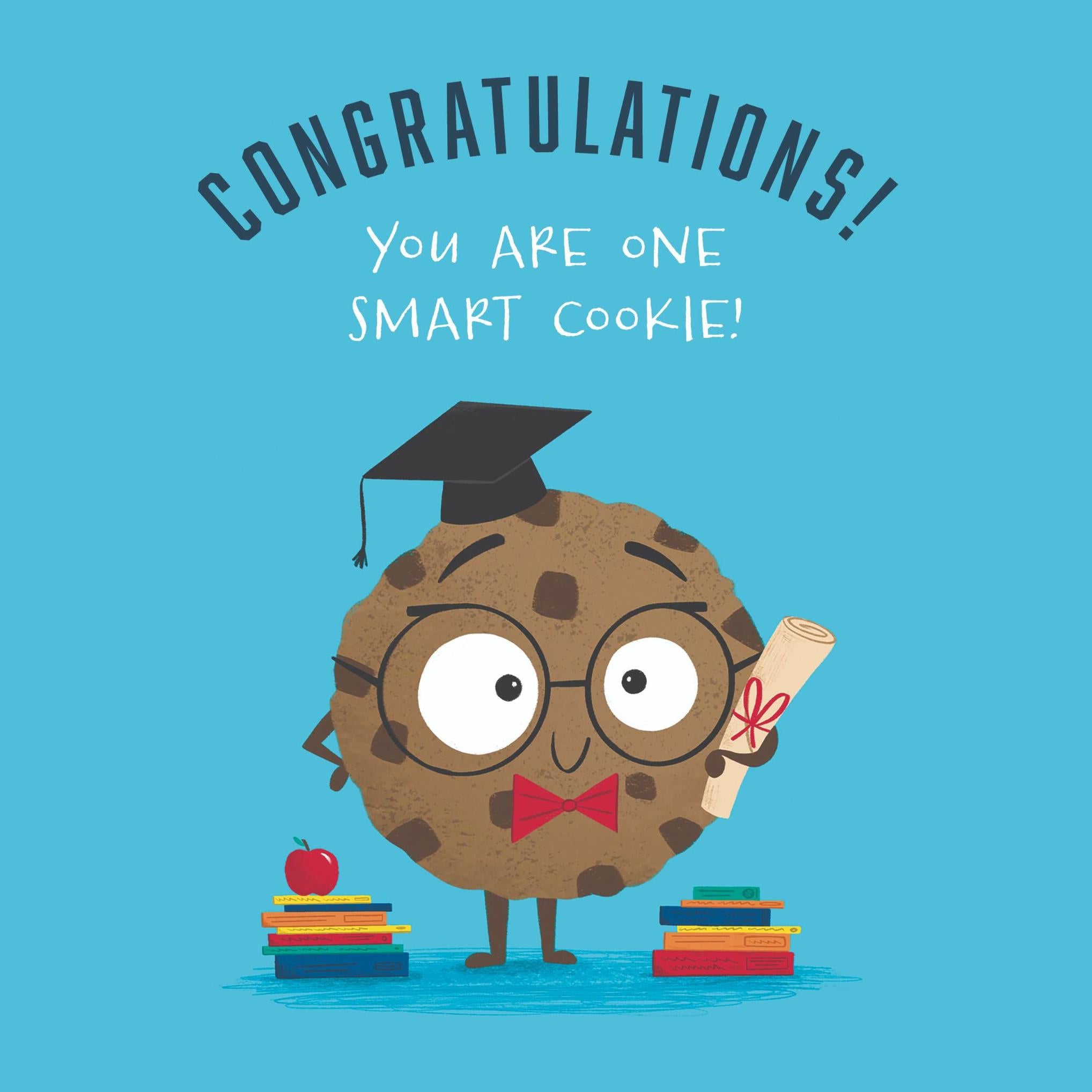 Smart Cookie Graduation Congratulations Confetti-exploding Greetings C ...