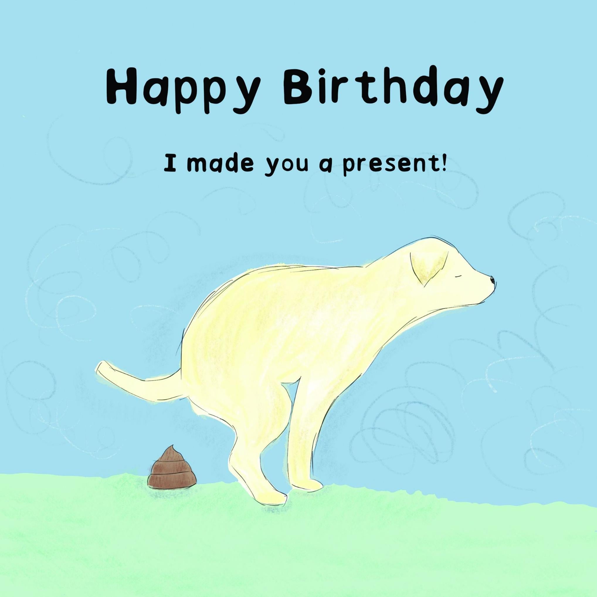 Dog Poo Birthday Confetti-exploding Greetings Card – Boomf
