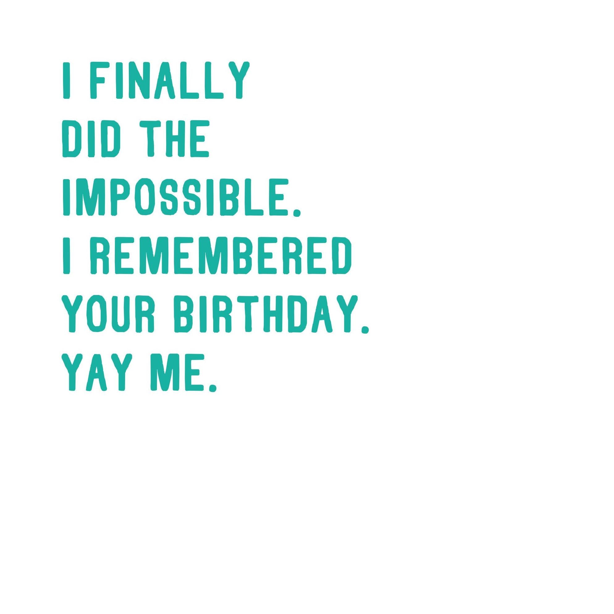 Finally Did The Impossible Birthday Confetti-exploding Greetings Card ...