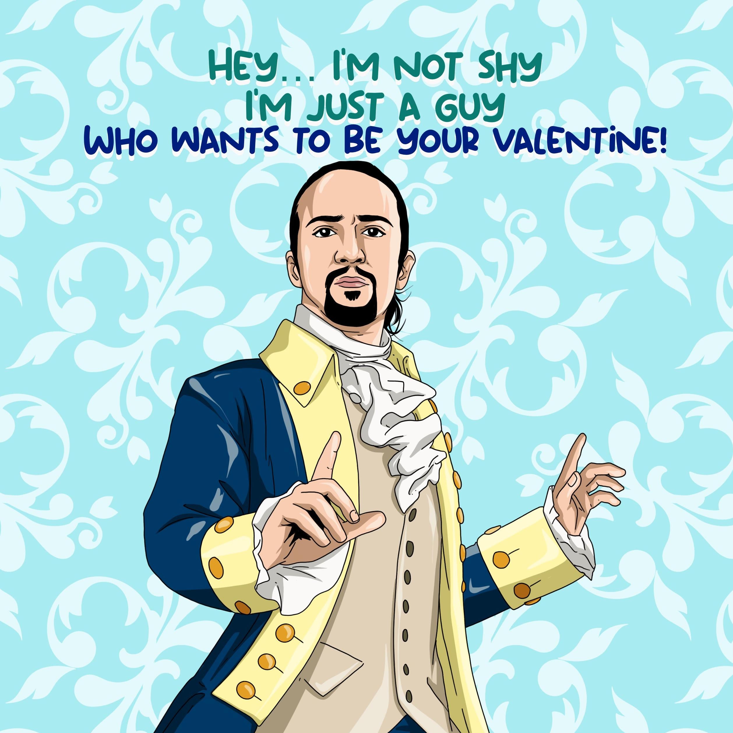Romantic Hamilton Poem Valentine's Confetti-exploding Greetings Card ...