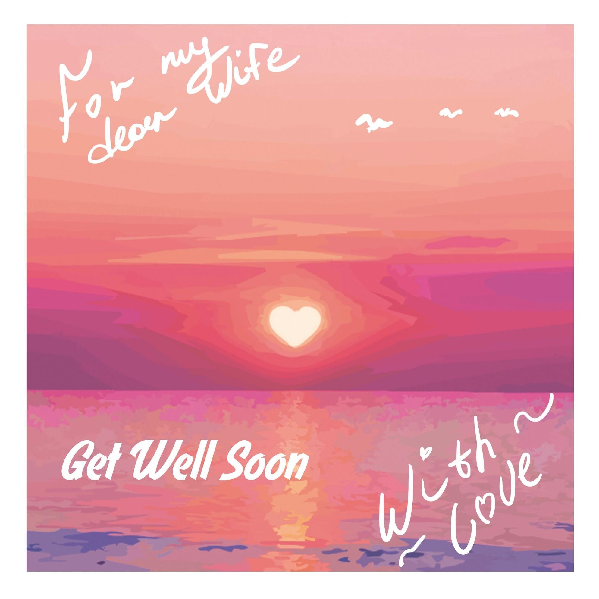 Get Well Dear Wife Confetti-exploding Greetings Card – Boomf