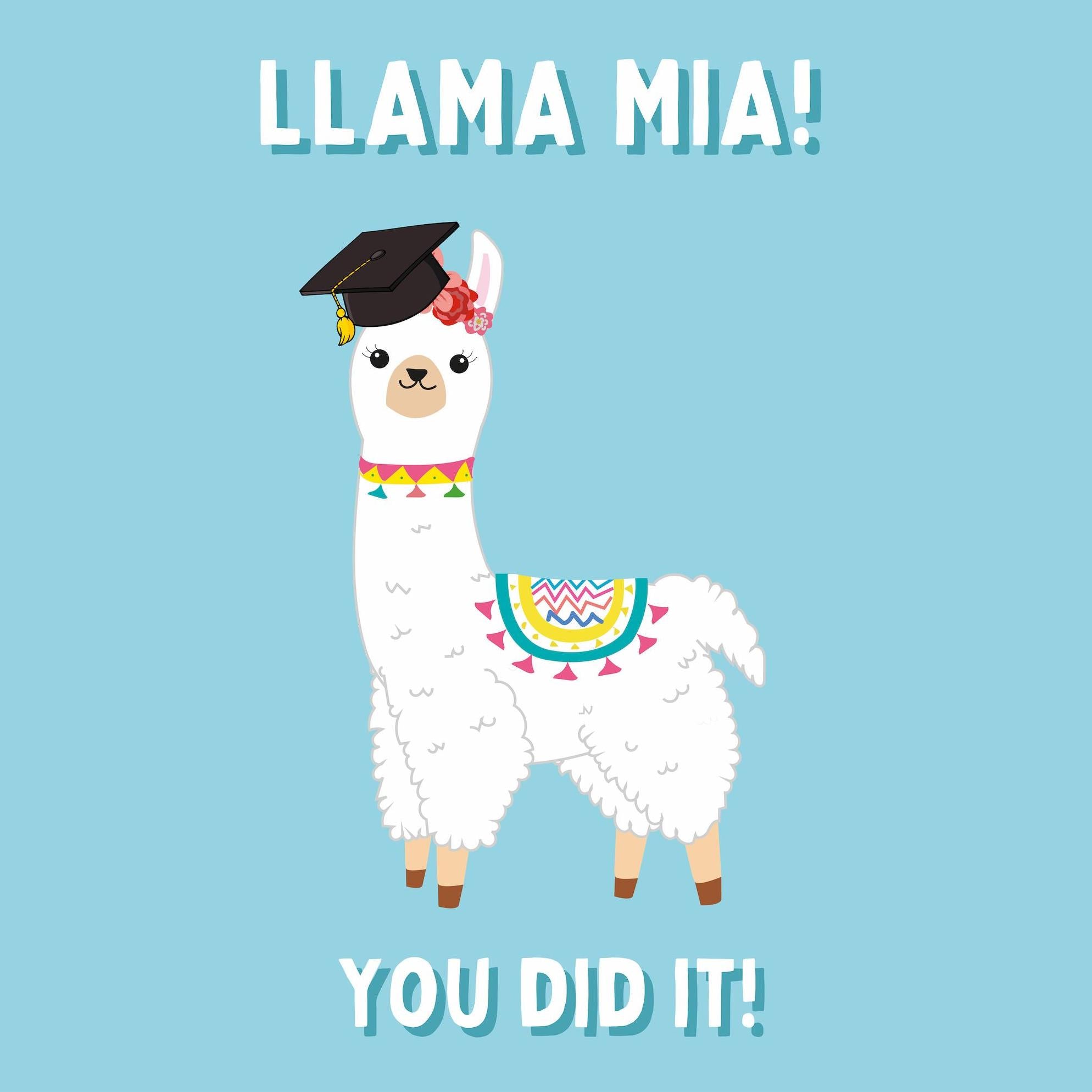 Llama Mia Graduation Confetti-exploding Greetings Card – Boomf