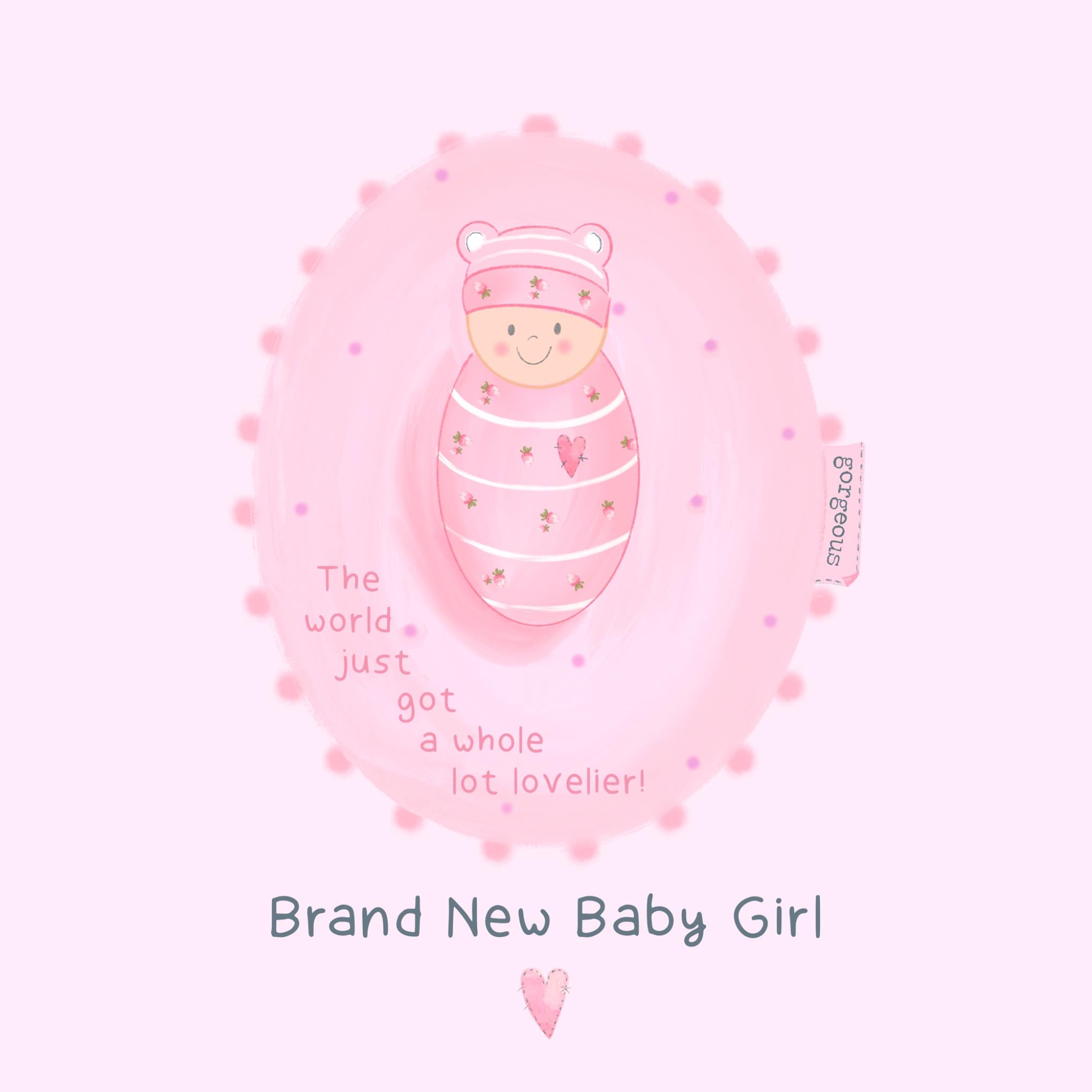 Brand New Baby Girl Confetti-exploding Greetings Card – Boomf