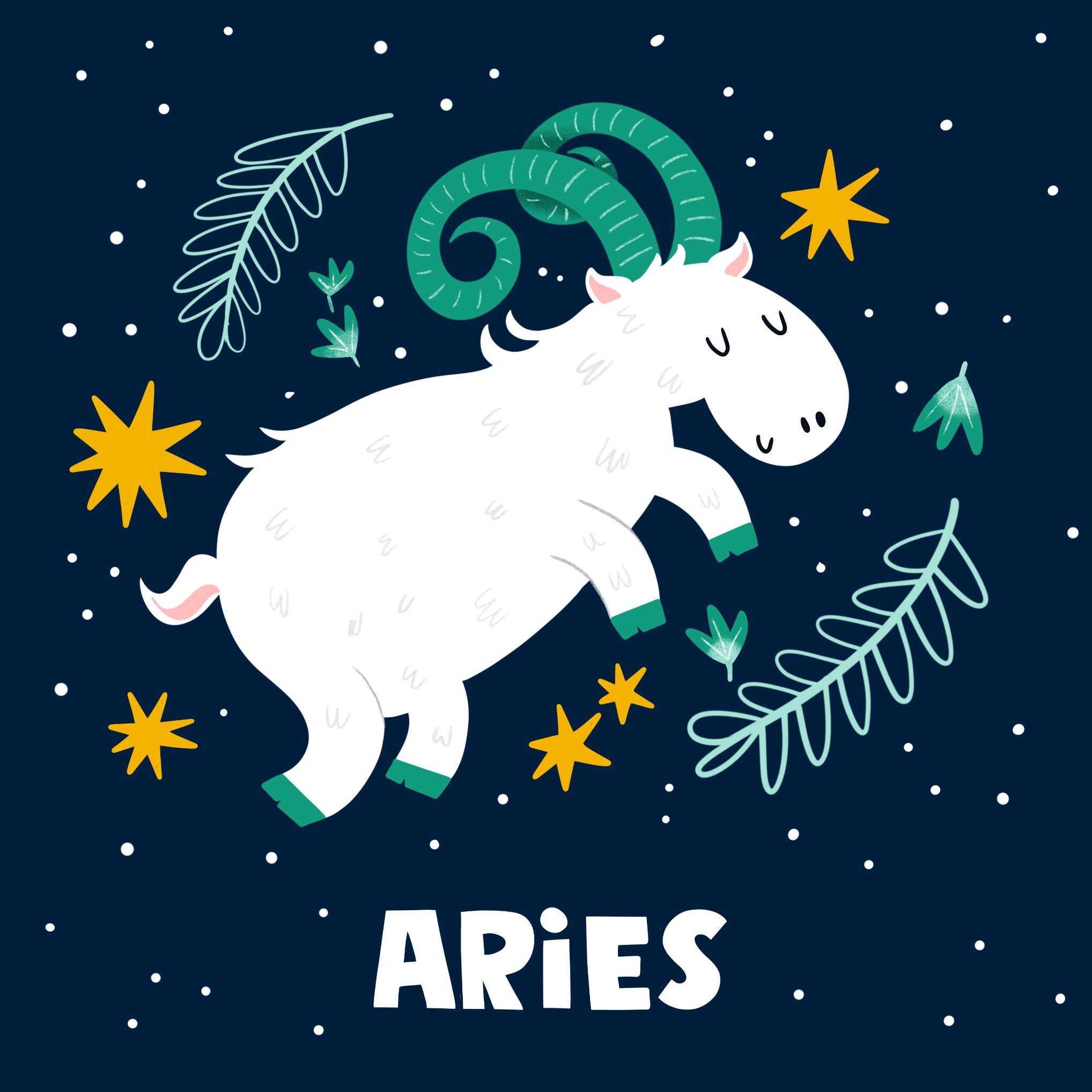 Aries Ram Star Sign Birthday Confetti-exploding Greetings Card – Boomf