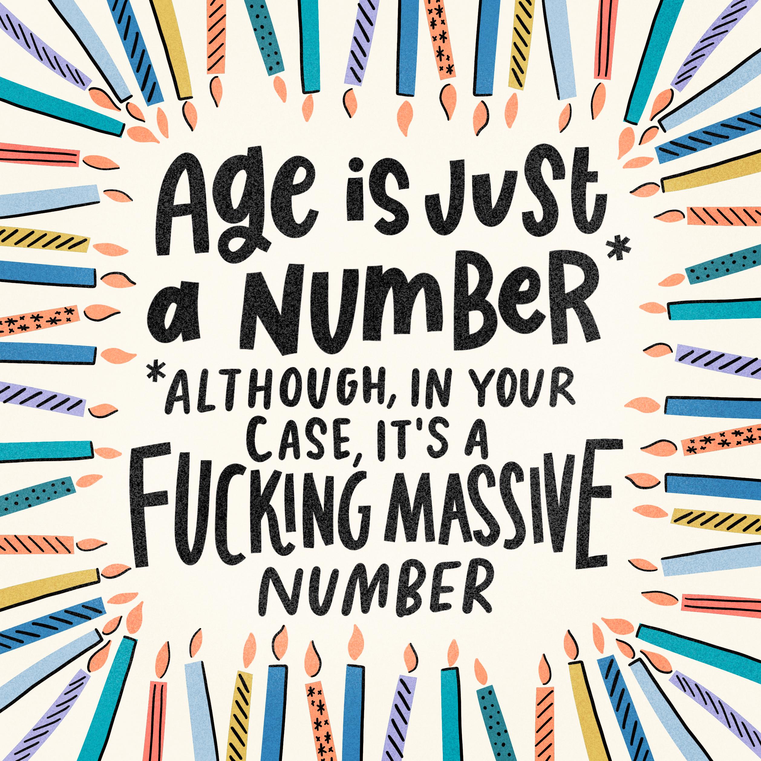 Massive Number Birthday Confetti-exploding Greetings Card – Boomf