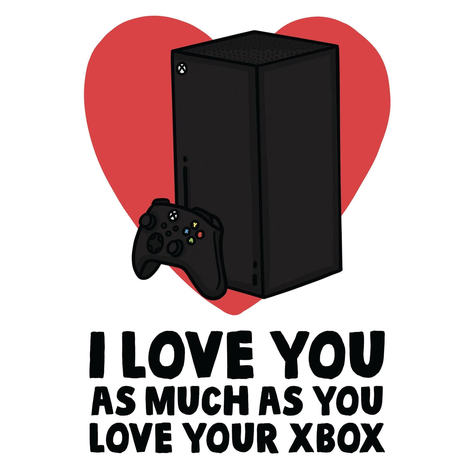 Love You As Much As Your Xbox Confetti-exploding Greetings Card – Boomf