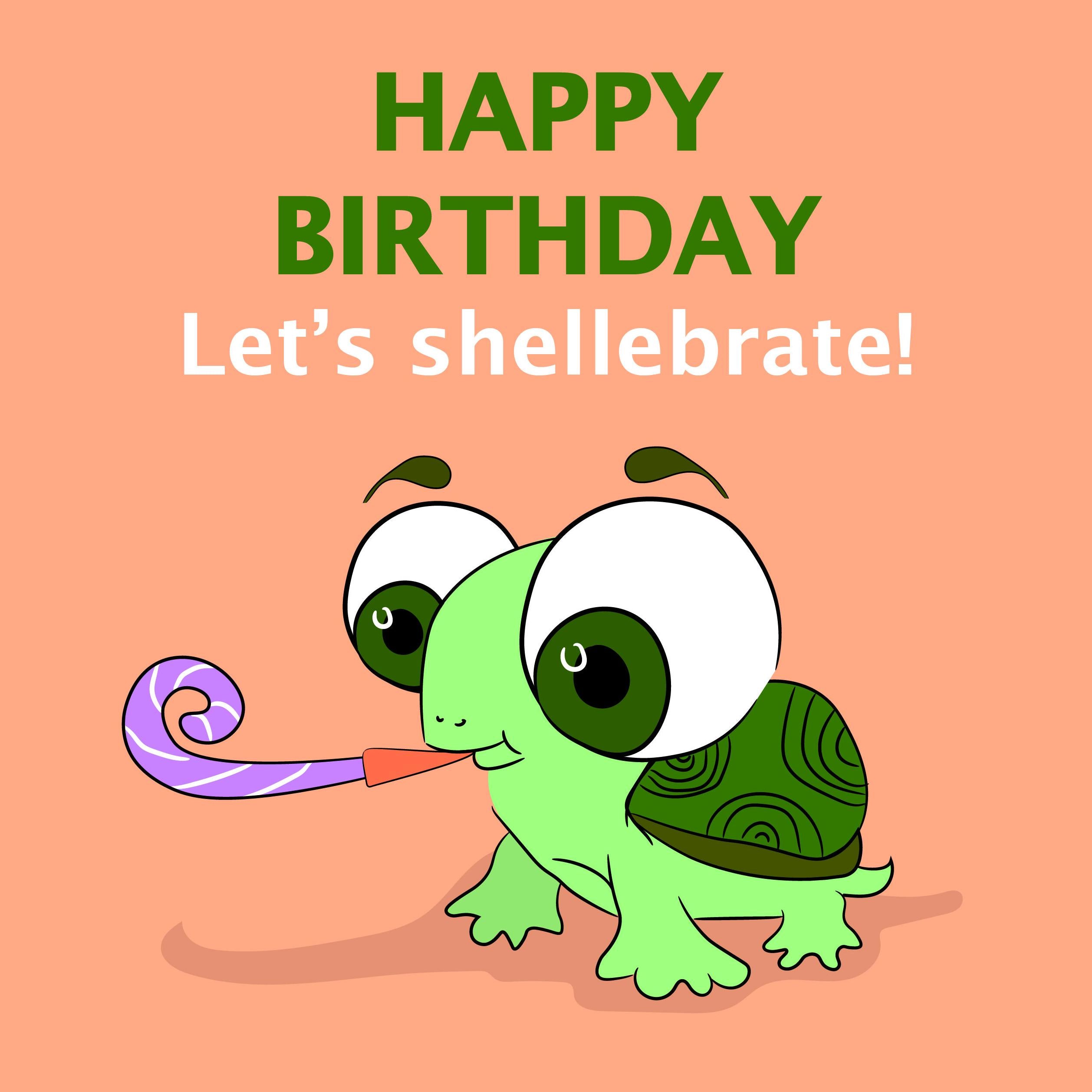 Happy Birthday Let's Shellebrate Confetti-exploding Greetings Card – Boomf
