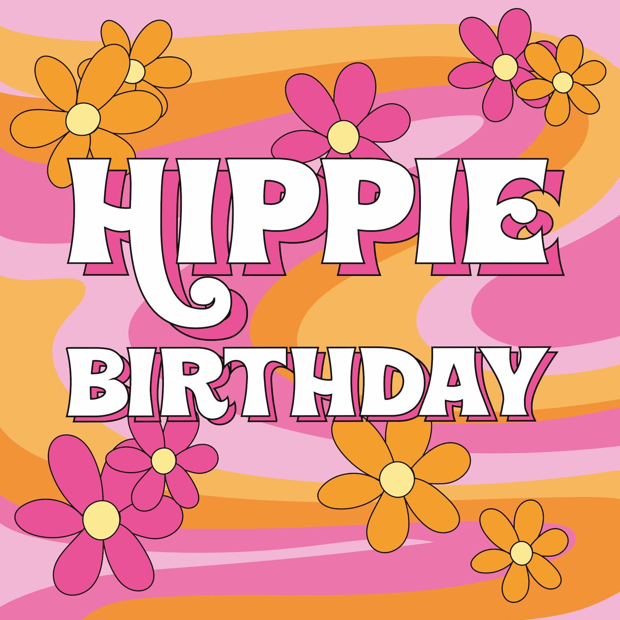 Hippie Birthday Confetti-exploding Greetings Card – Boomf