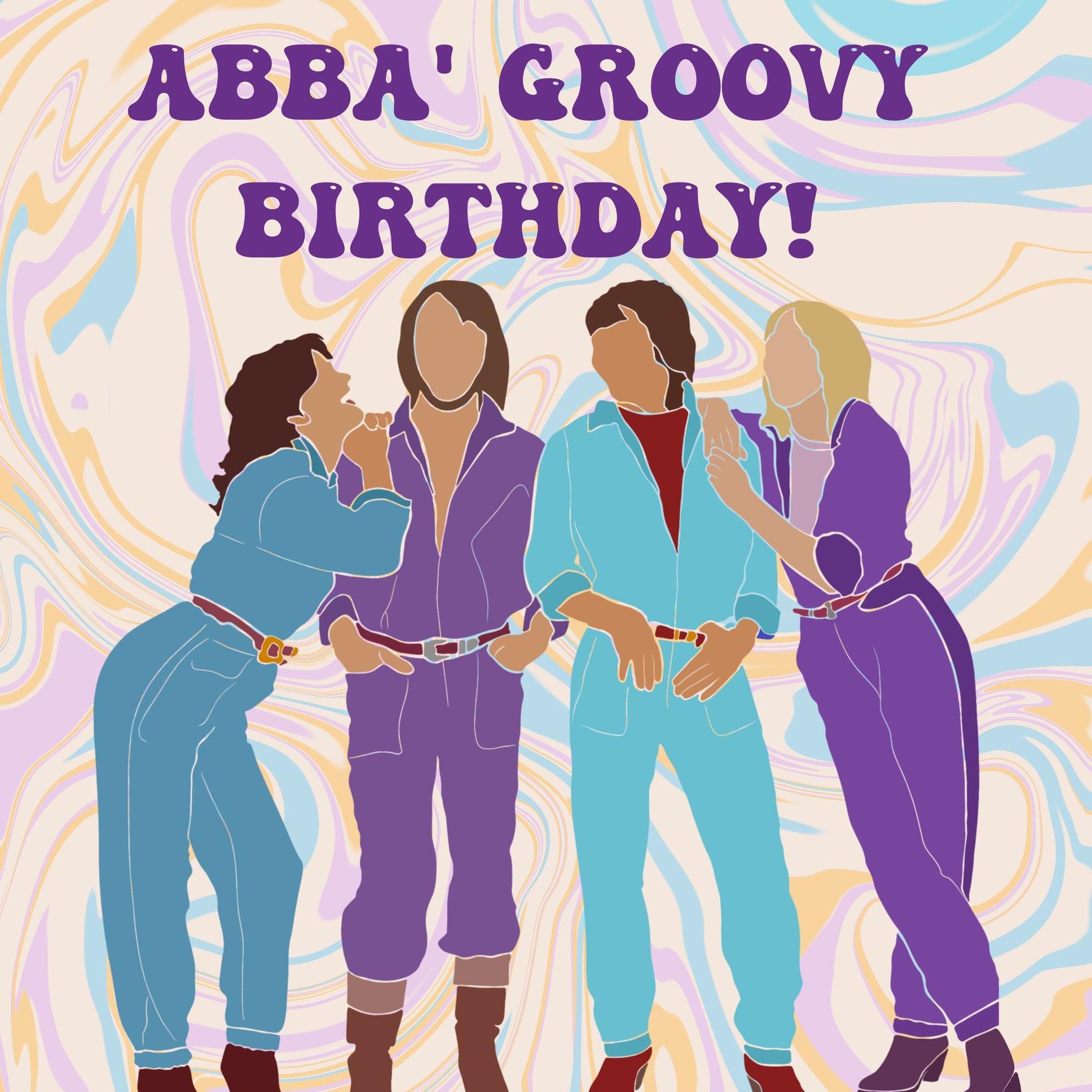 Abba Groovy Birthday! Confetti-exploding Greetings Card – Boomf