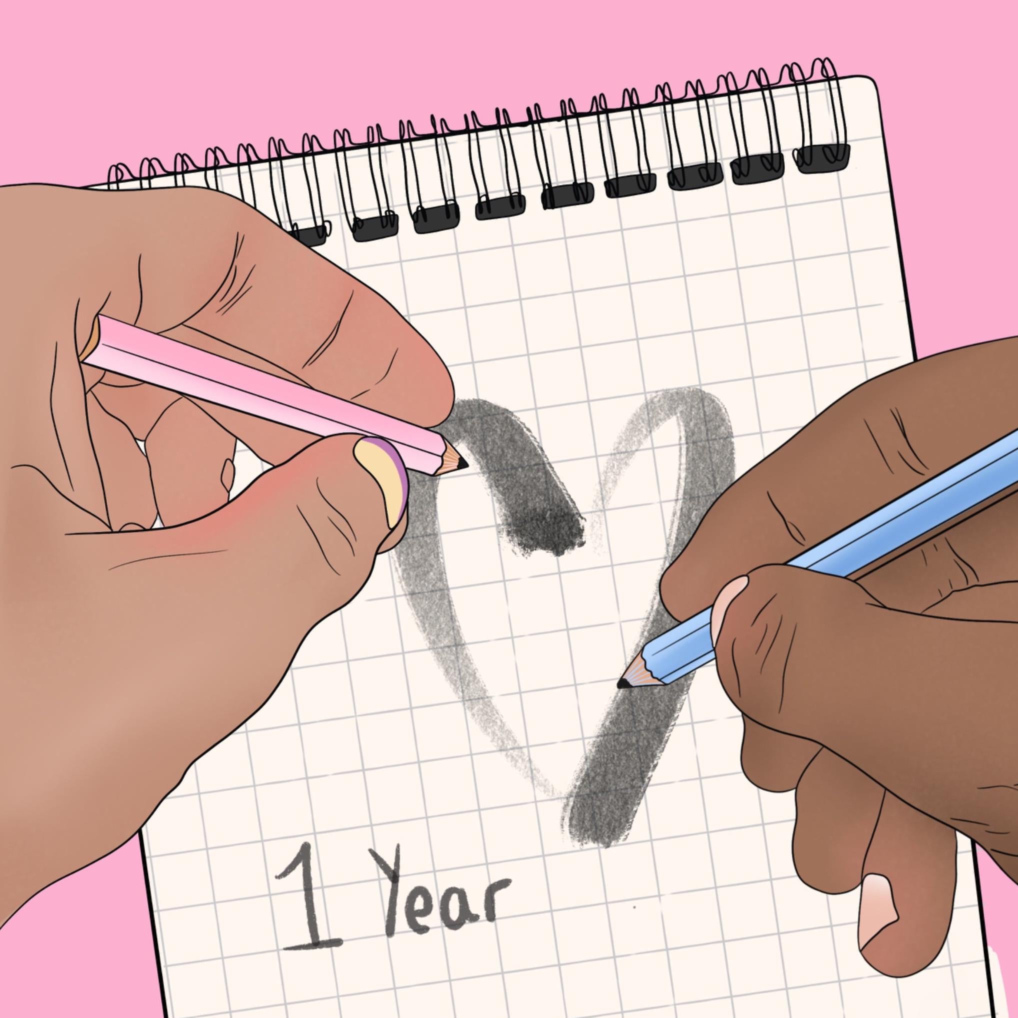 1 Year Paper Anniversary Confetti-exploding Greetings Card – Boomf