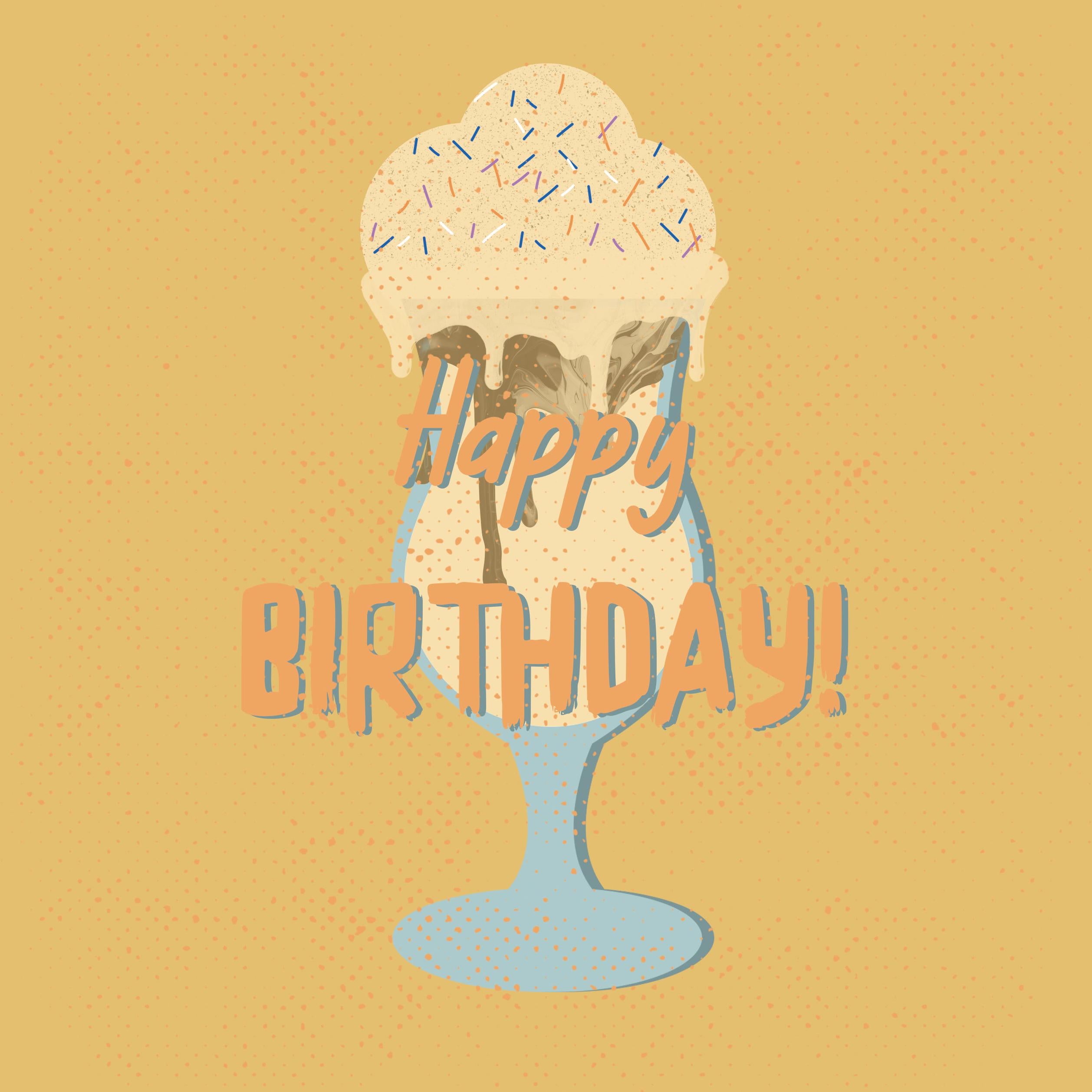 Vintage Milkshake Happy Birthday Confetti-exploding Greetings Card – Boomf