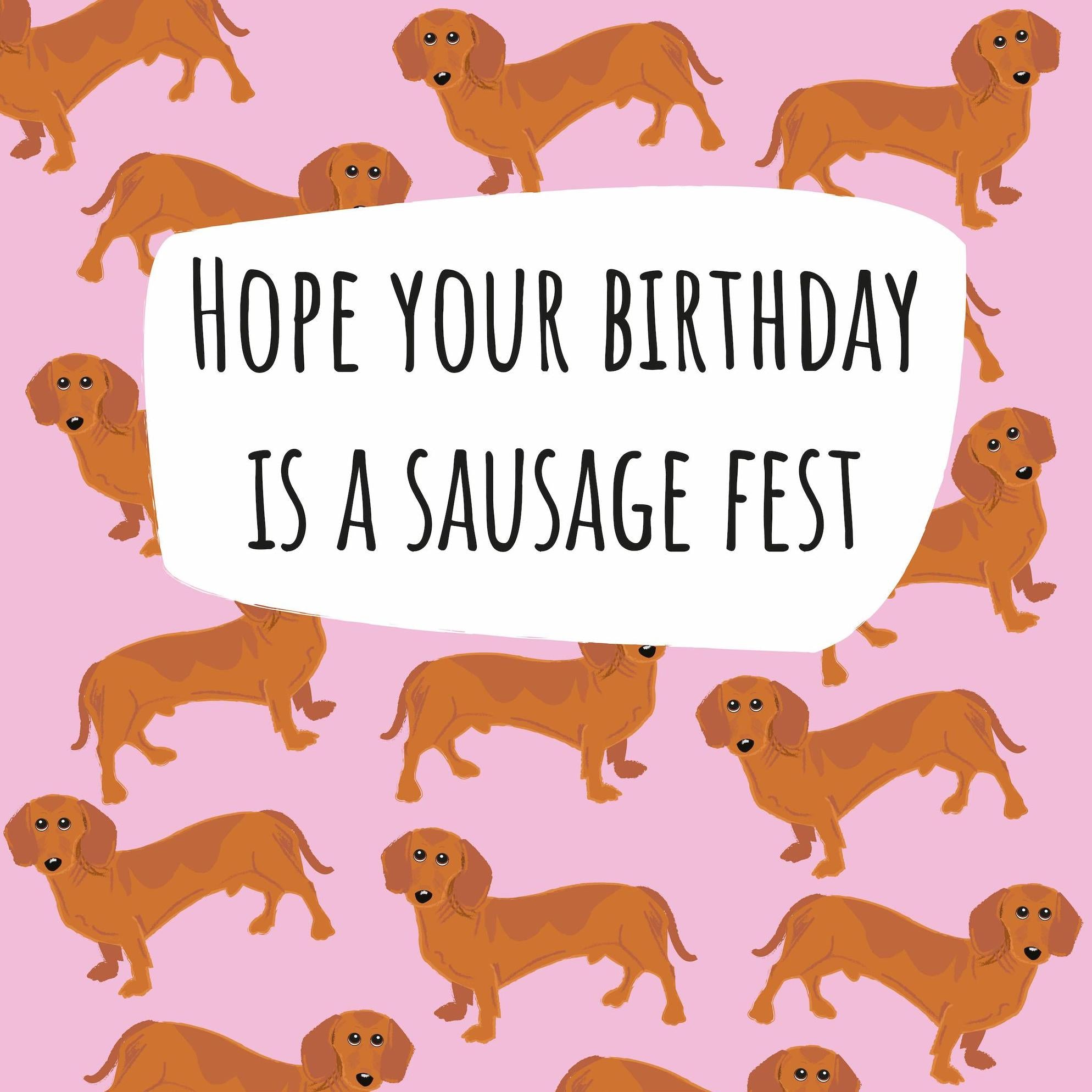 Sausage Fest Confetti-exploding Greetings Card – Boomf