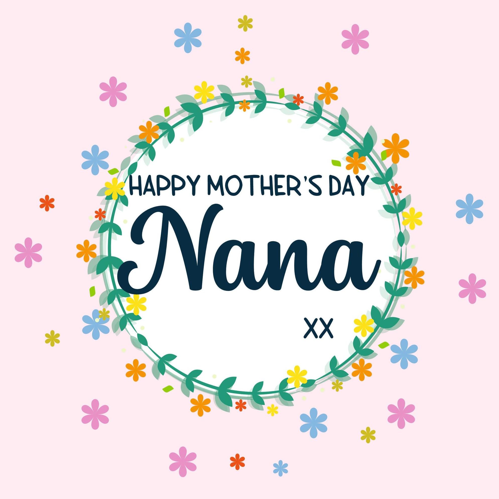 Happy Mothers Day Nana Confetti-exploding Greetings Card – Boomf