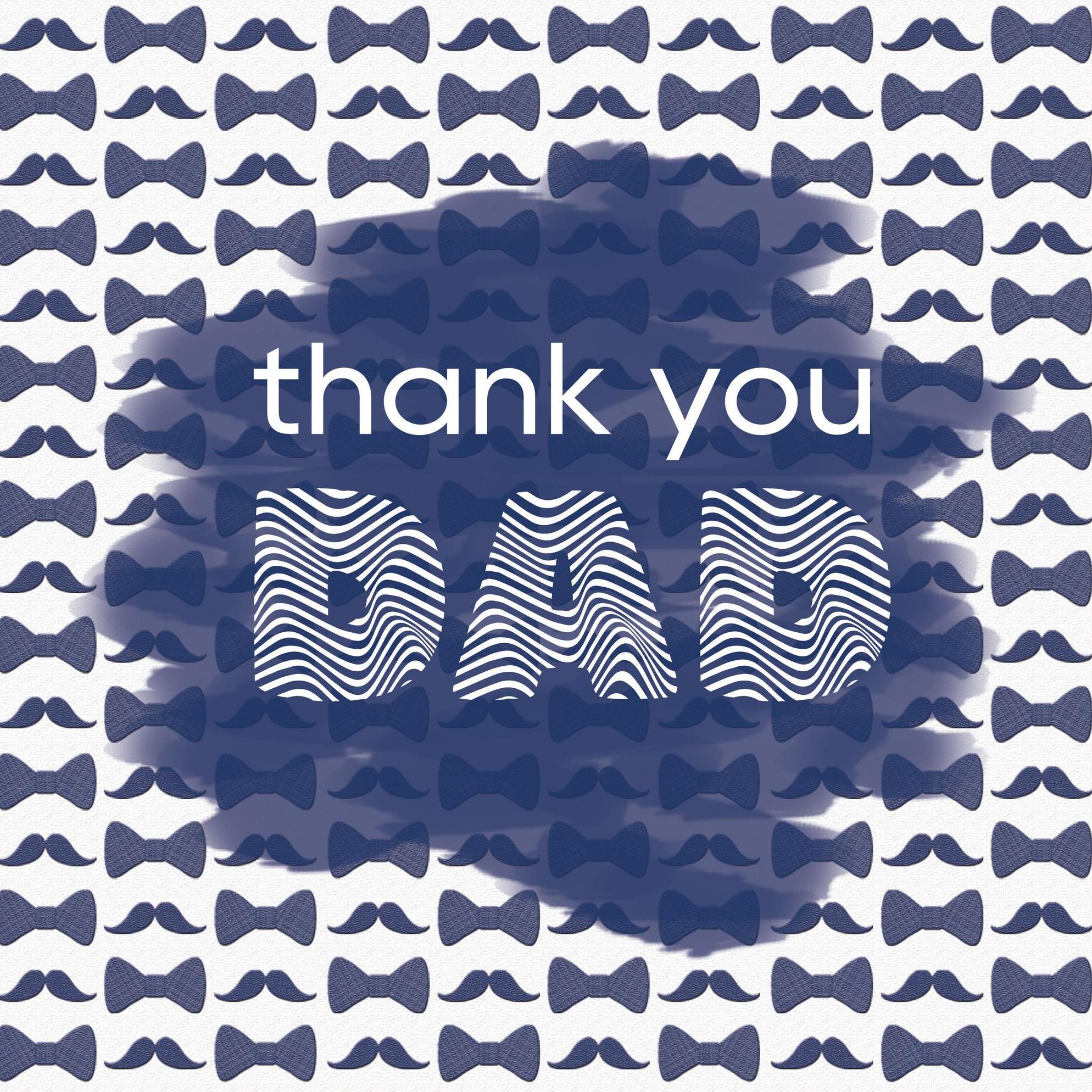 Thank You Dad Moustache Confetti-exploding Greetings Card – Boomf