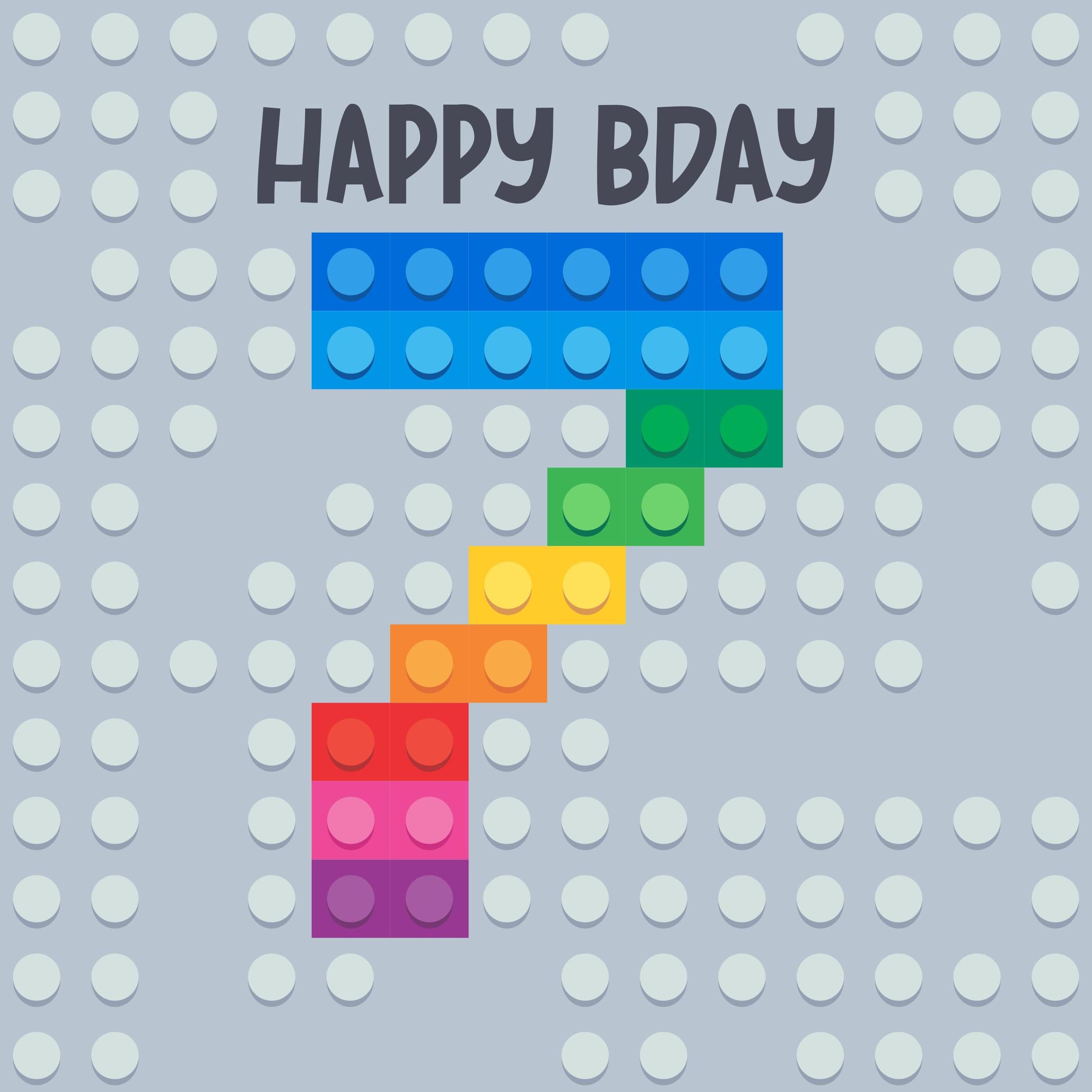 Lego Happy 7th Birthday Confetti-exploding Greetings Card – Boomf