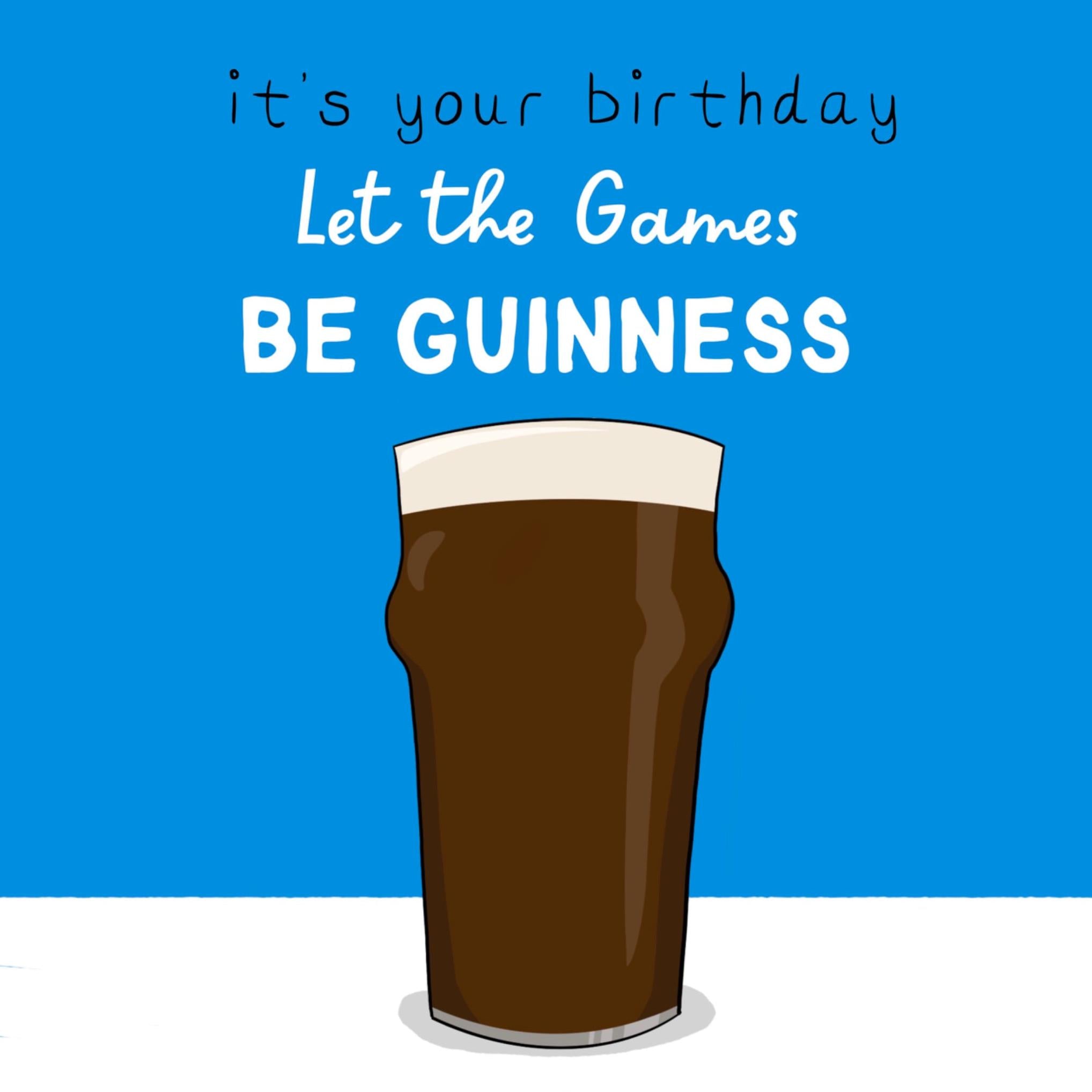 Let The Games Be Guinness Birthday Confetti-exploding Greetings Card ...