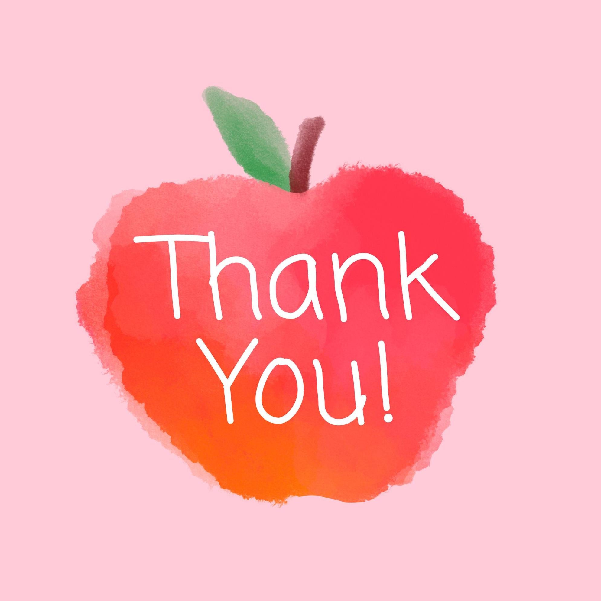 Thank You! Apple Confetti-exploding Greetings Card – Boomf