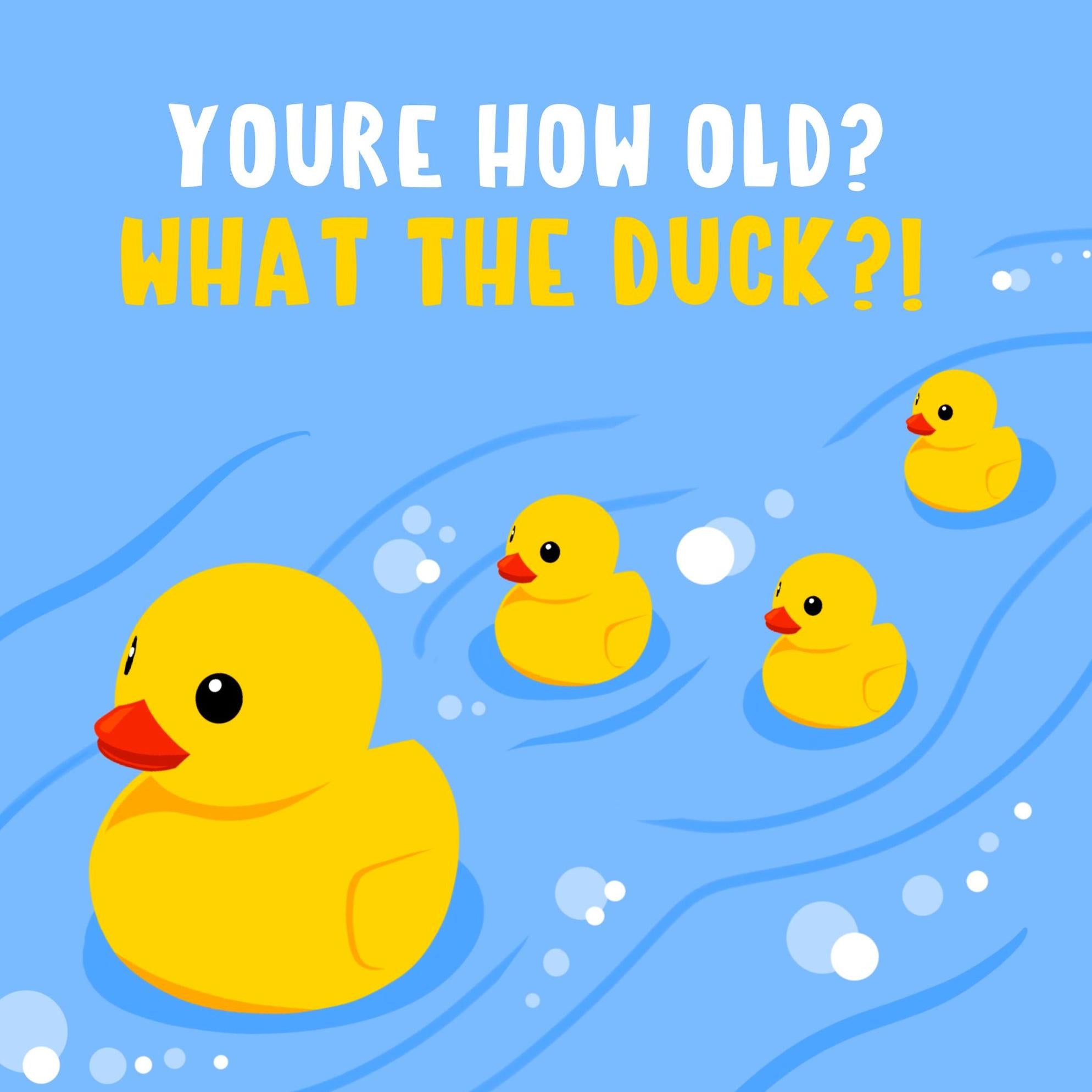 What The Duck Confetti-exploding Greetings Card – Boomf