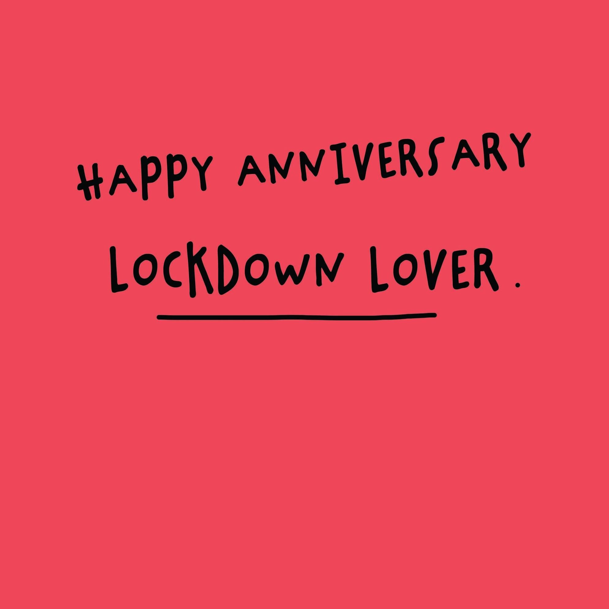 Happy Anniversary Lockdown Lover Confetti-exploding Greetings Card – Boomf