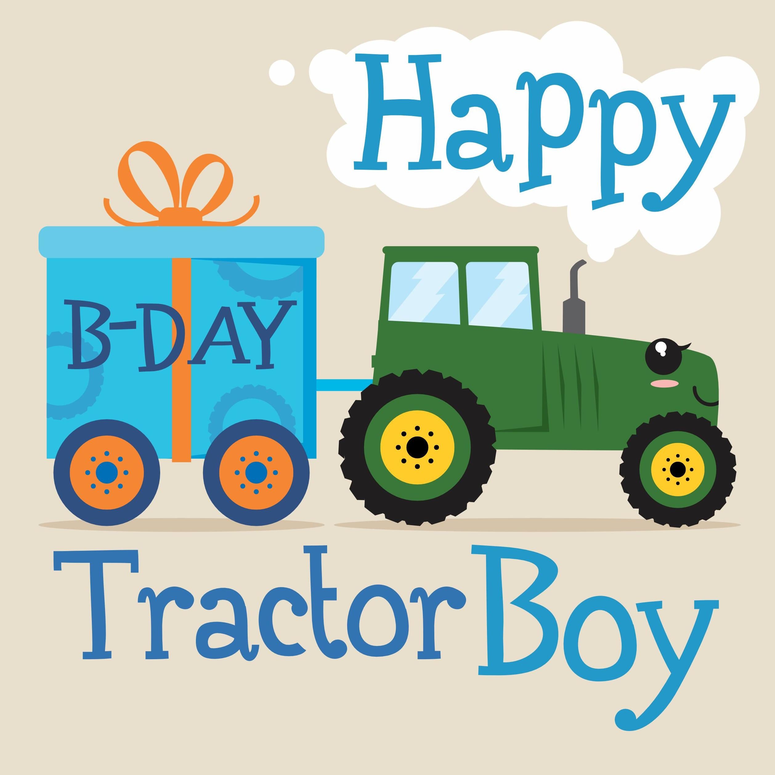 Happy Birthday Tractor Boy Confetti-exploding Greetings Card – Boomf