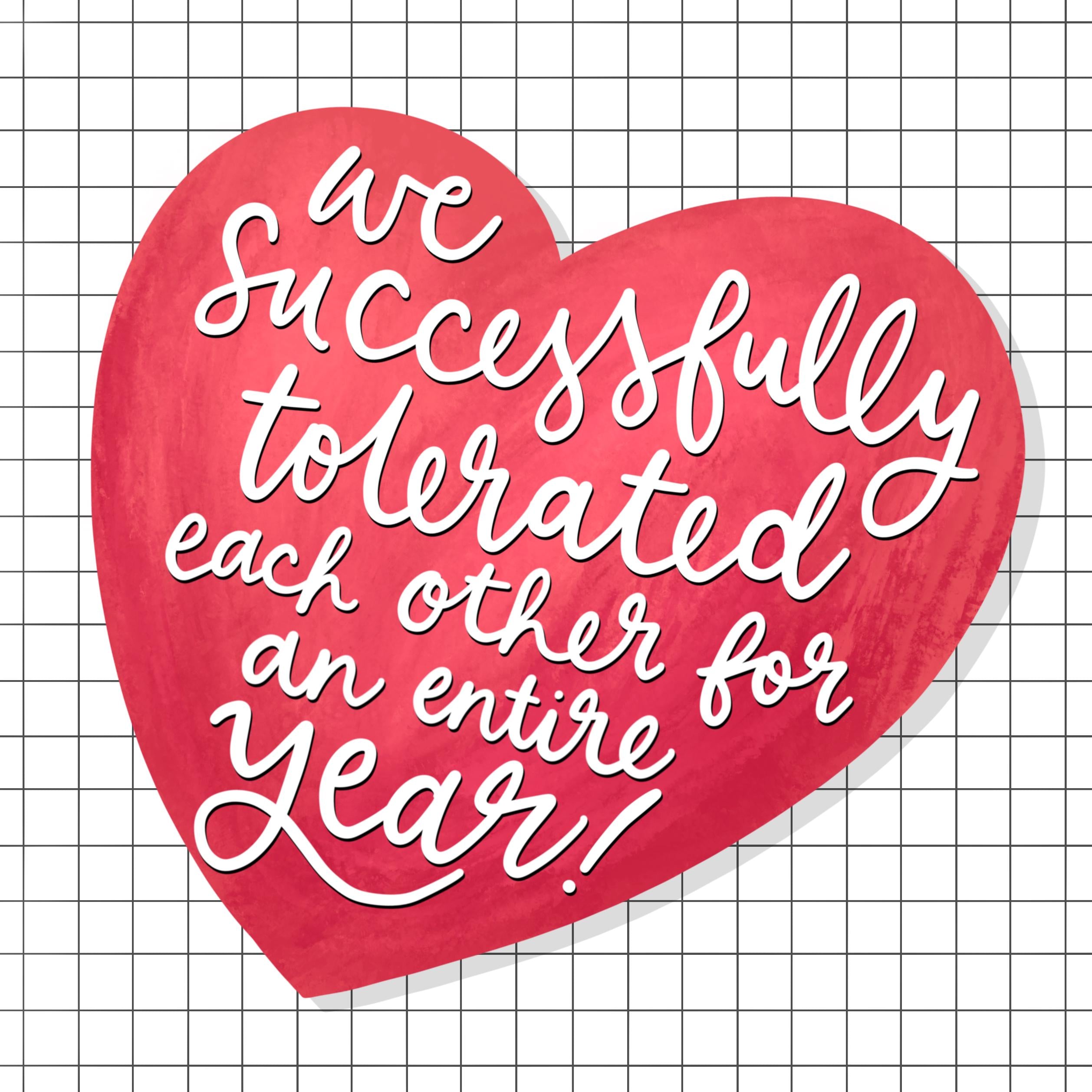 We Tolerated Each Other Confetti-exploding Greetings Card – Boomf