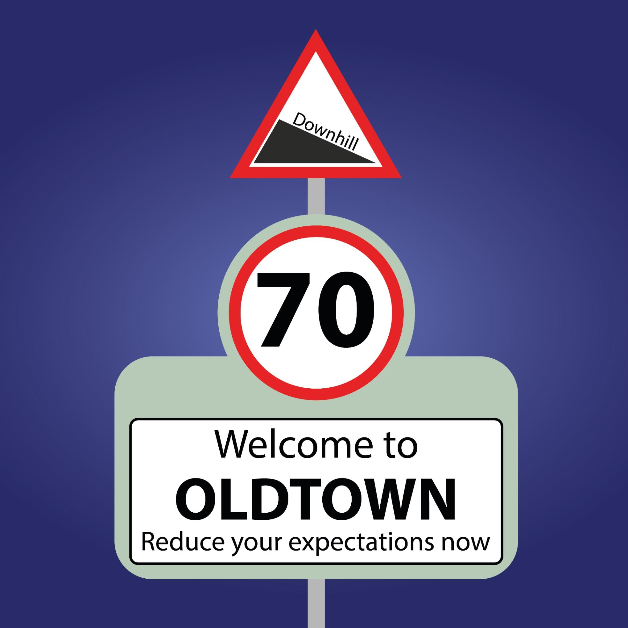Welcome To Oldtown 70 Confetti-exploding Greetings Card – Boomf