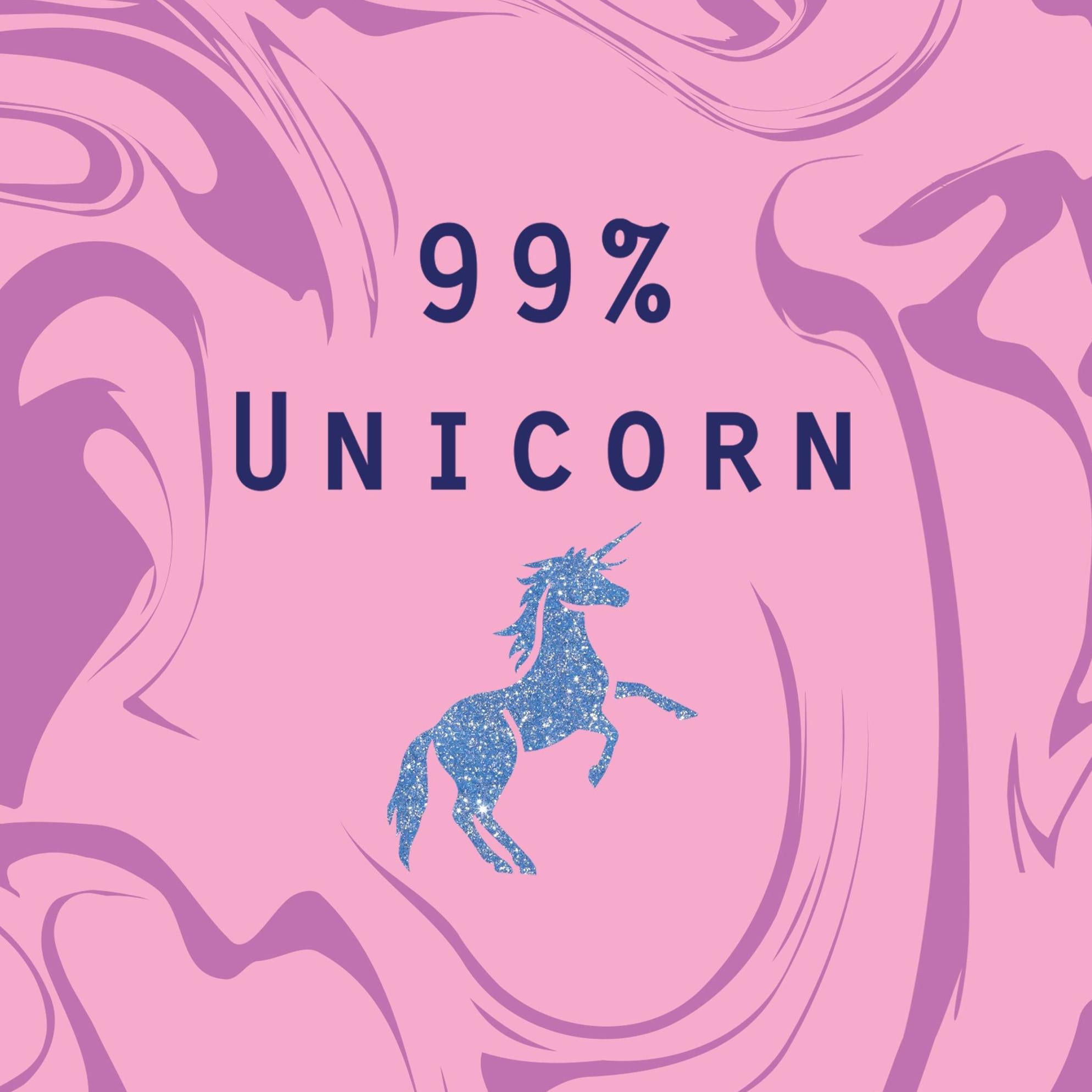 99% Unicorn Confetti-exploding Greetings Card – Boomf