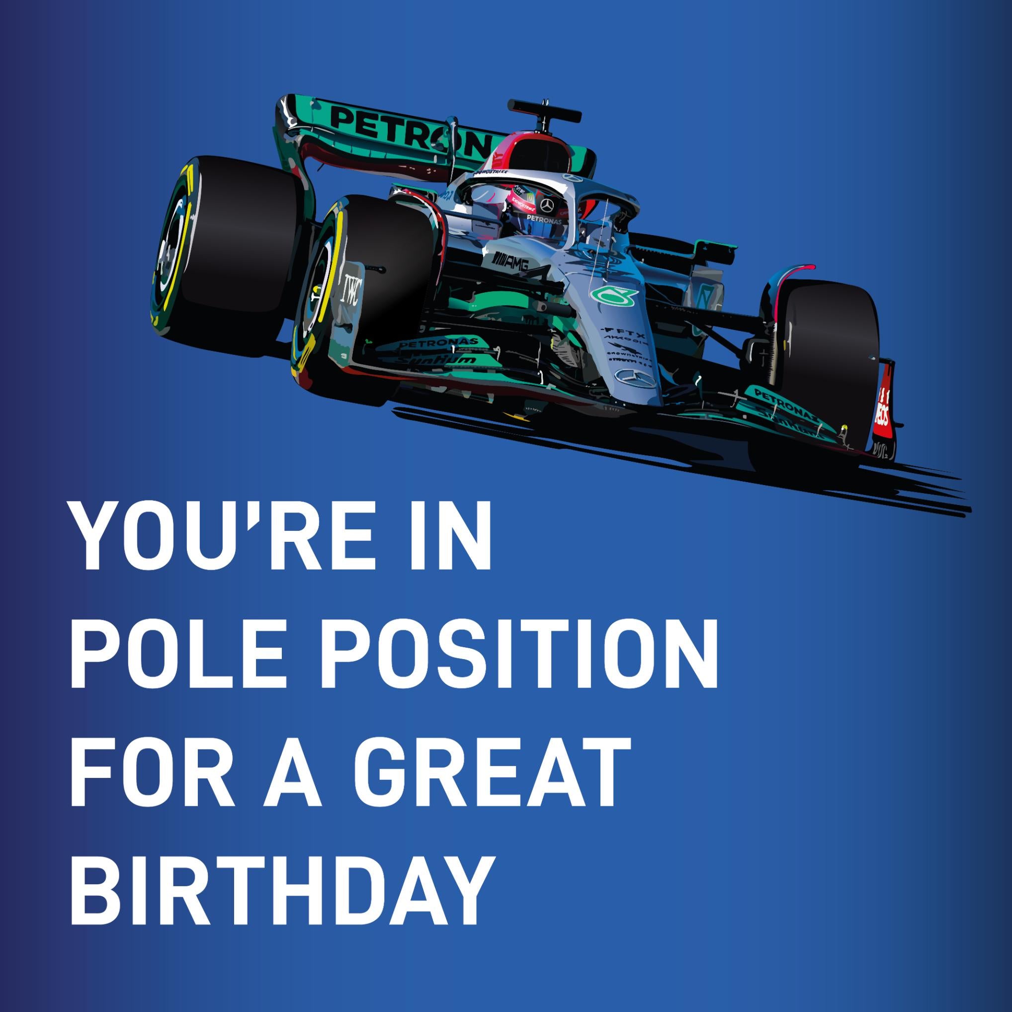 Formula 1 George Russell Birthday Confetti-exploding Greetings Card – Boomf