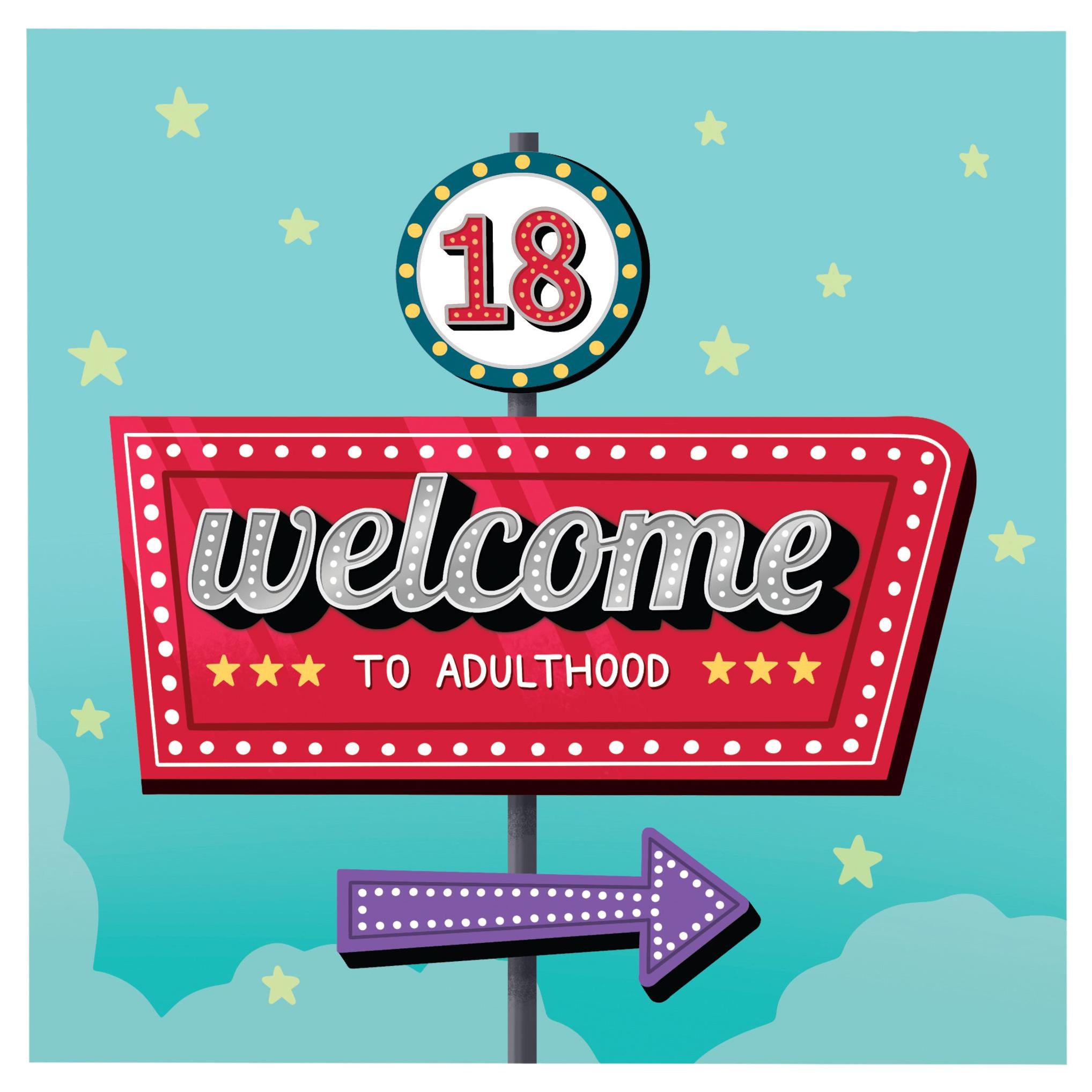 Happy 18th Birthday Welcome To Adulthood Confetti-exploding Greetings ...