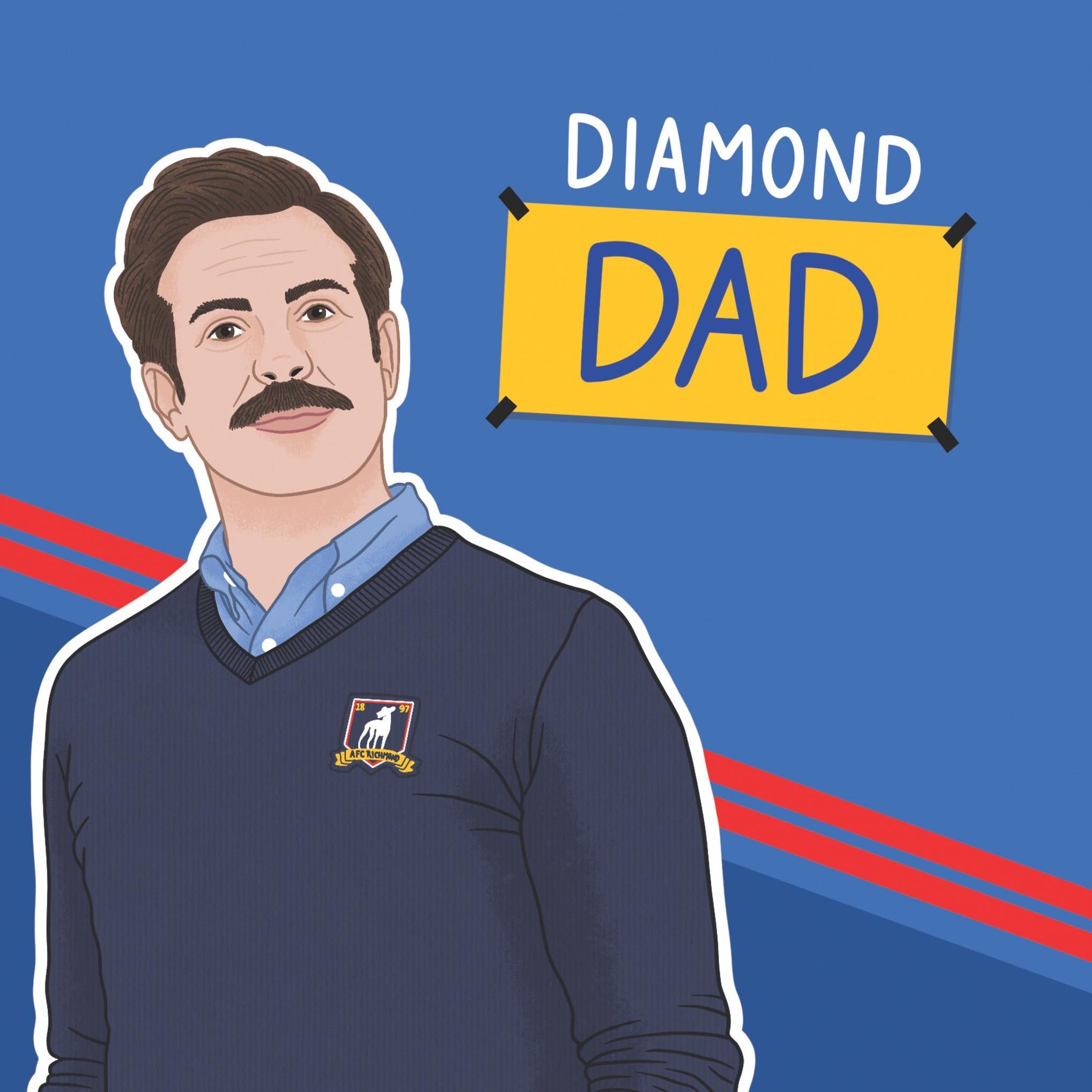 Diamond Dad Ted Lasso Birthday Confetti-exploding Greetings Card – Boomf
