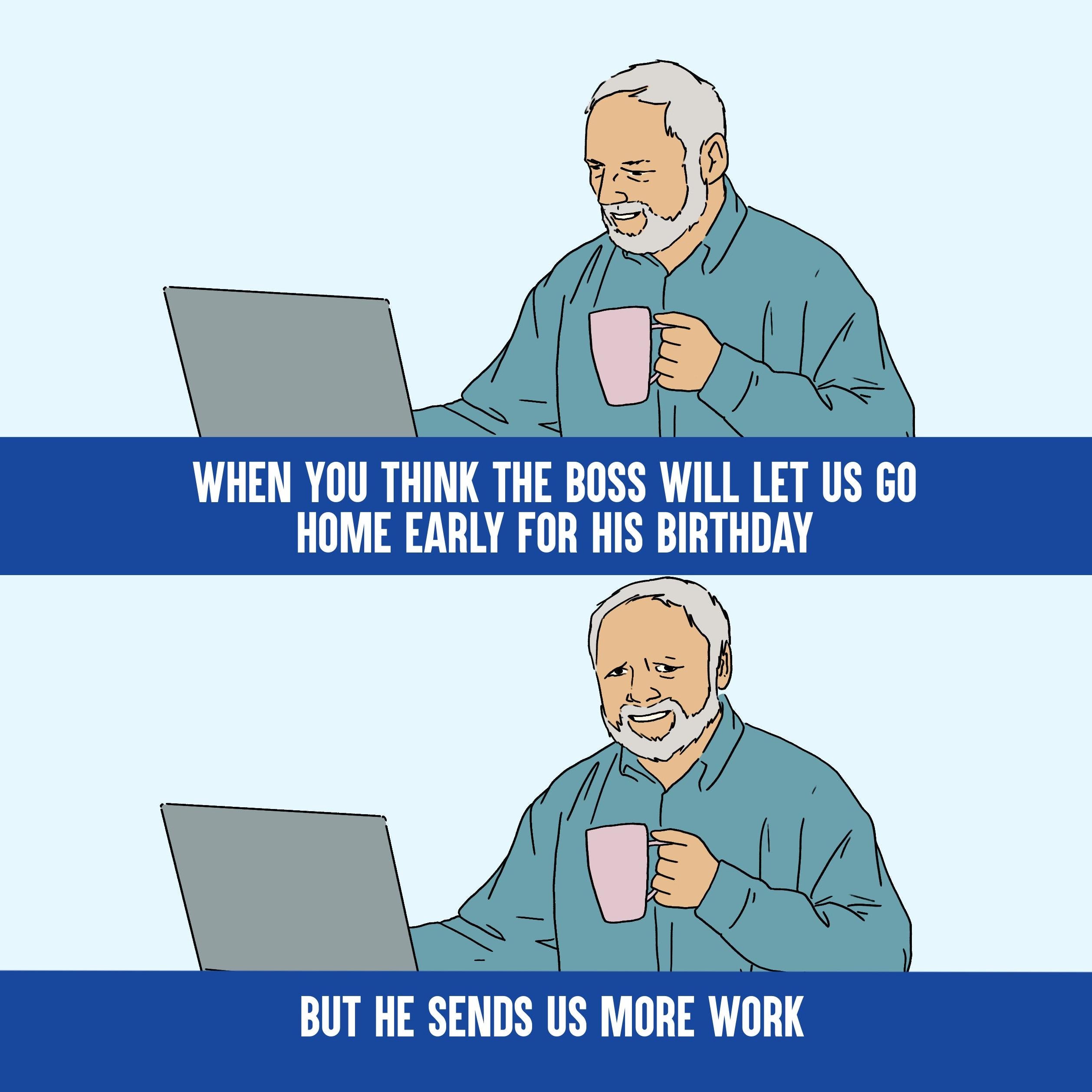 Harold Meme Happy Birthday Confetti-exploding Greetings Card – Boomf