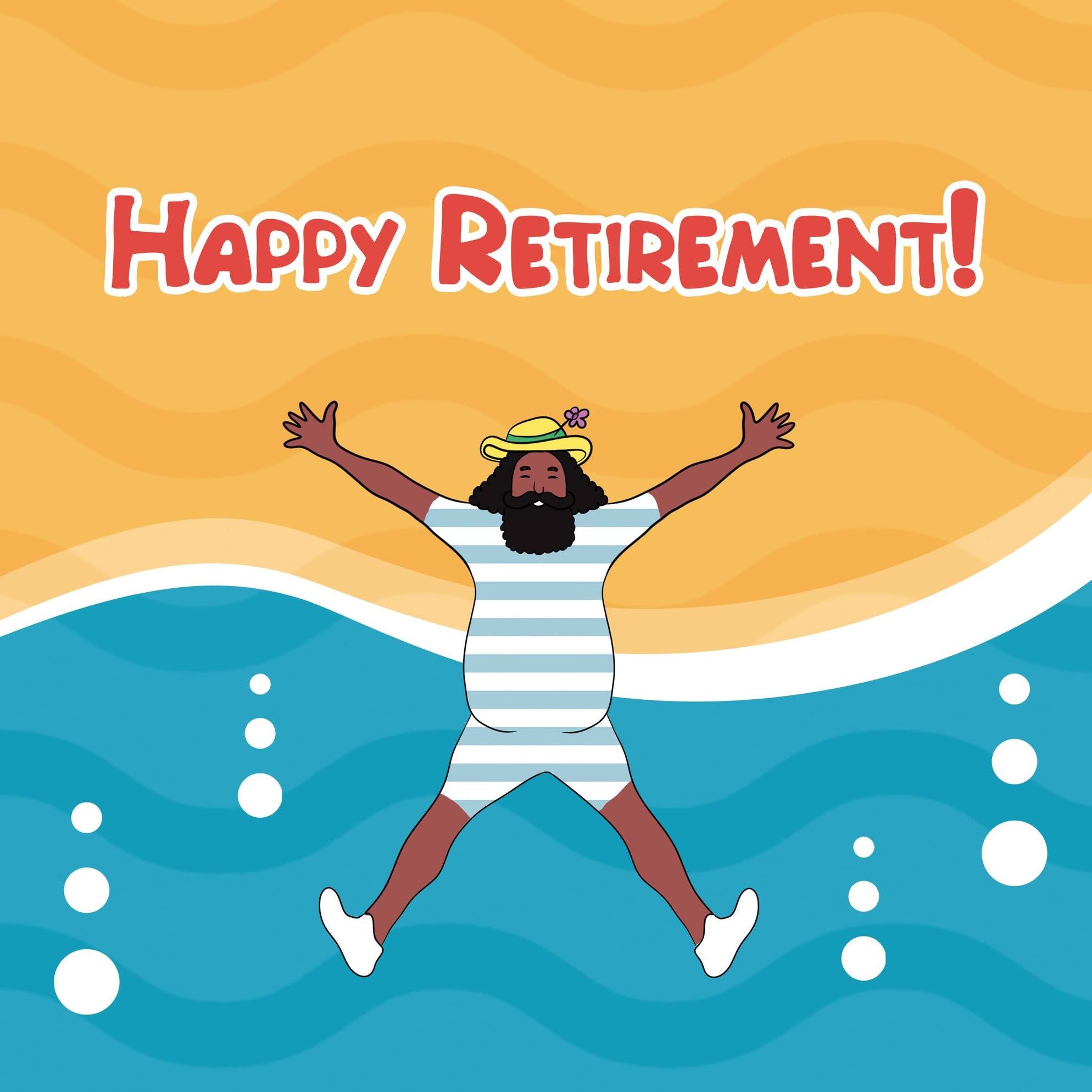 Happy Retirement Funny Man Confetti-exploding Greetings Card – Boomf