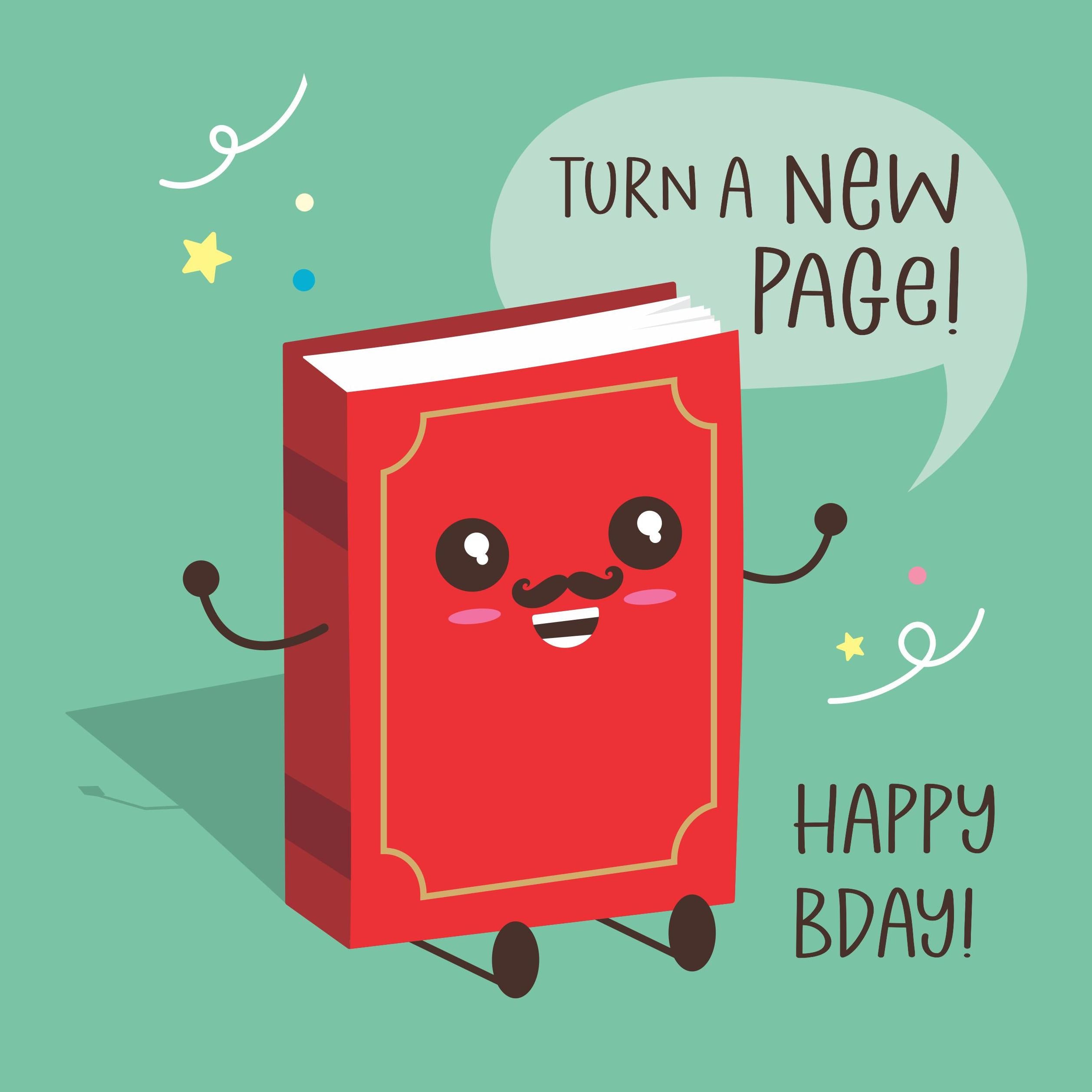 Red Book Happy Birthday Confetti-exploding Greetings Card – Boomf