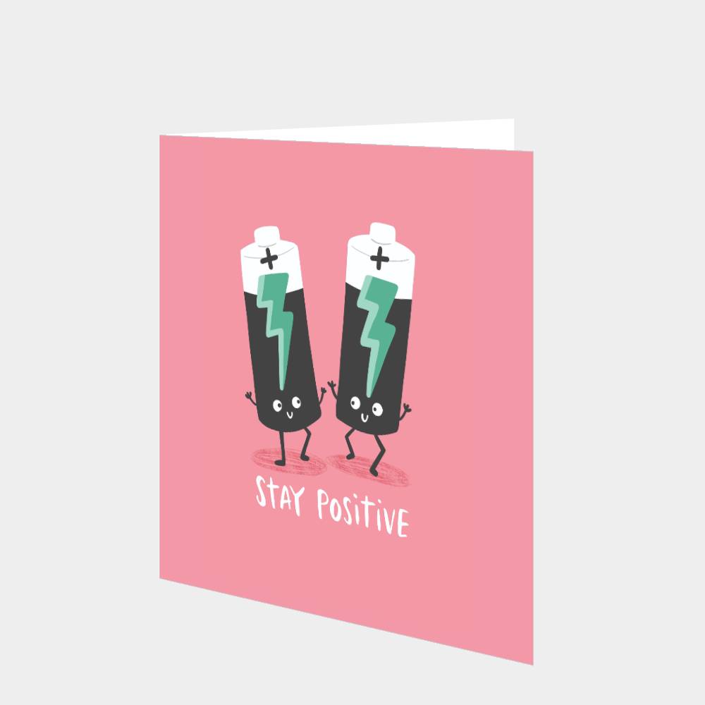 Stay Positive Card – Boomf