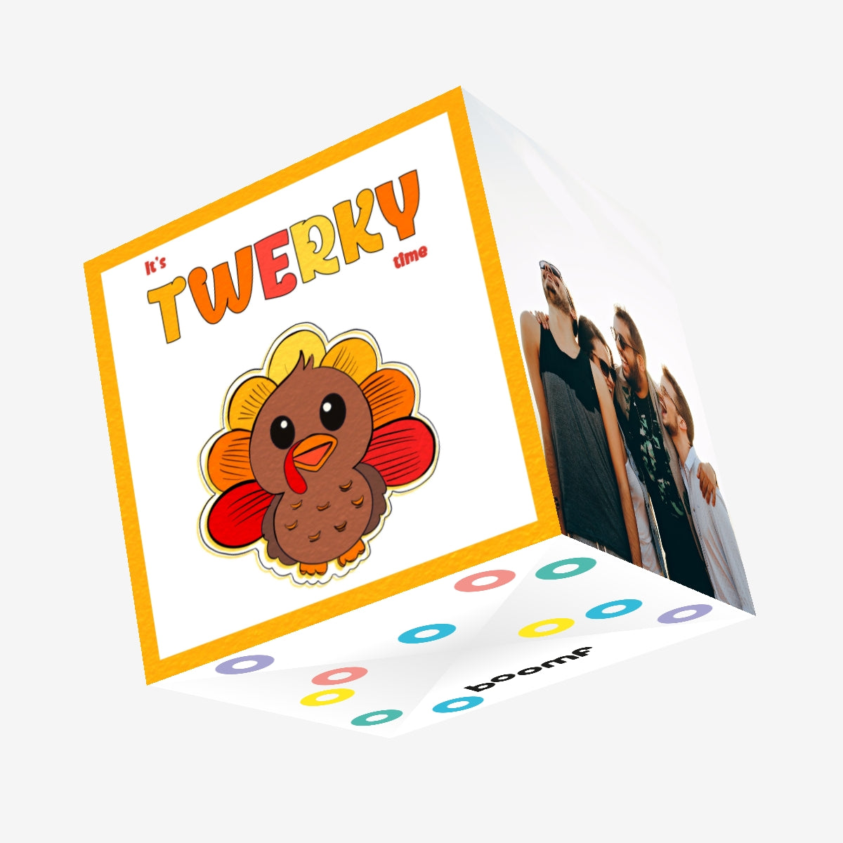 It's Twerky Time Thanksgiving Confetti-exploding Greetings Card – Boomf