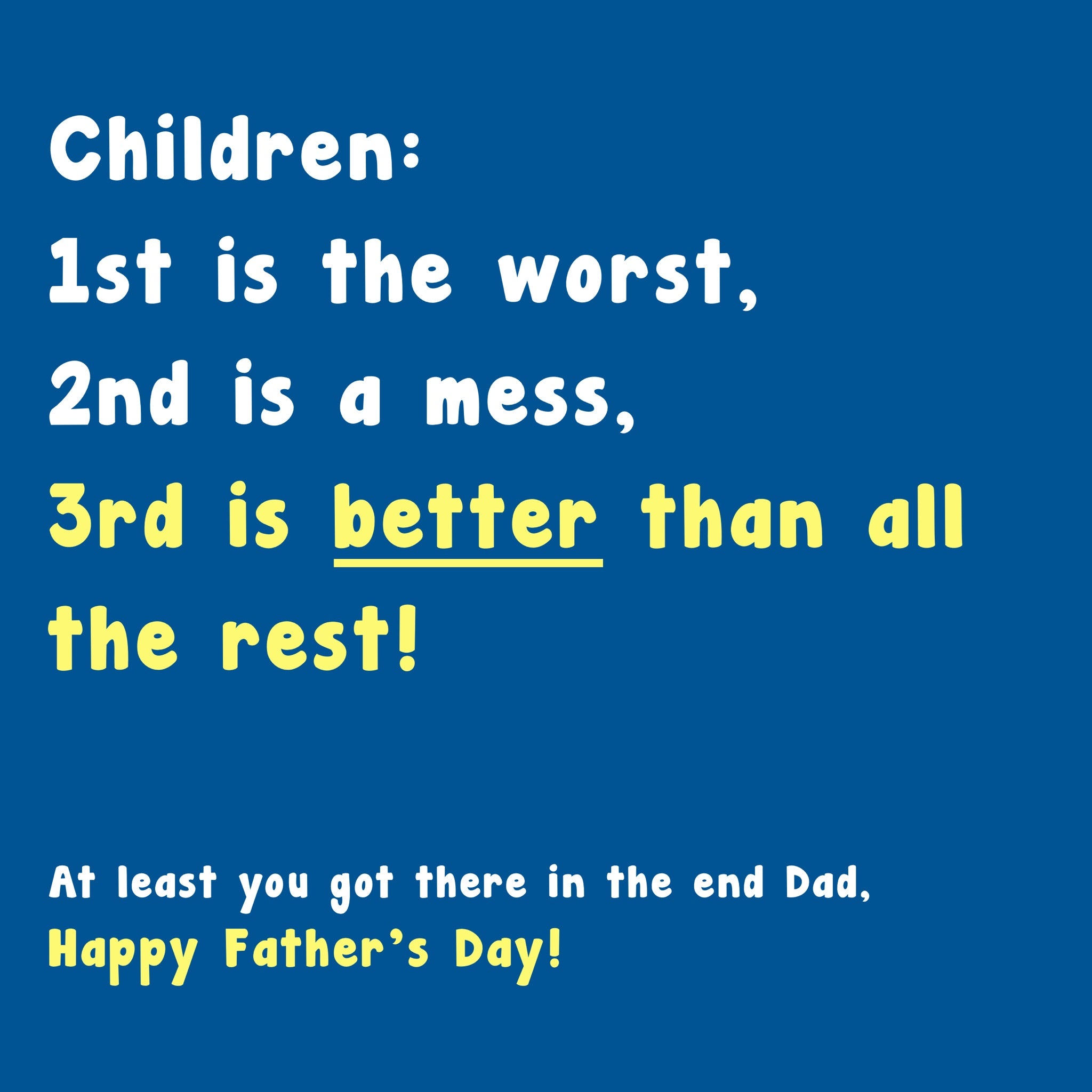 First is the Worst Father's Day Card – Boomf