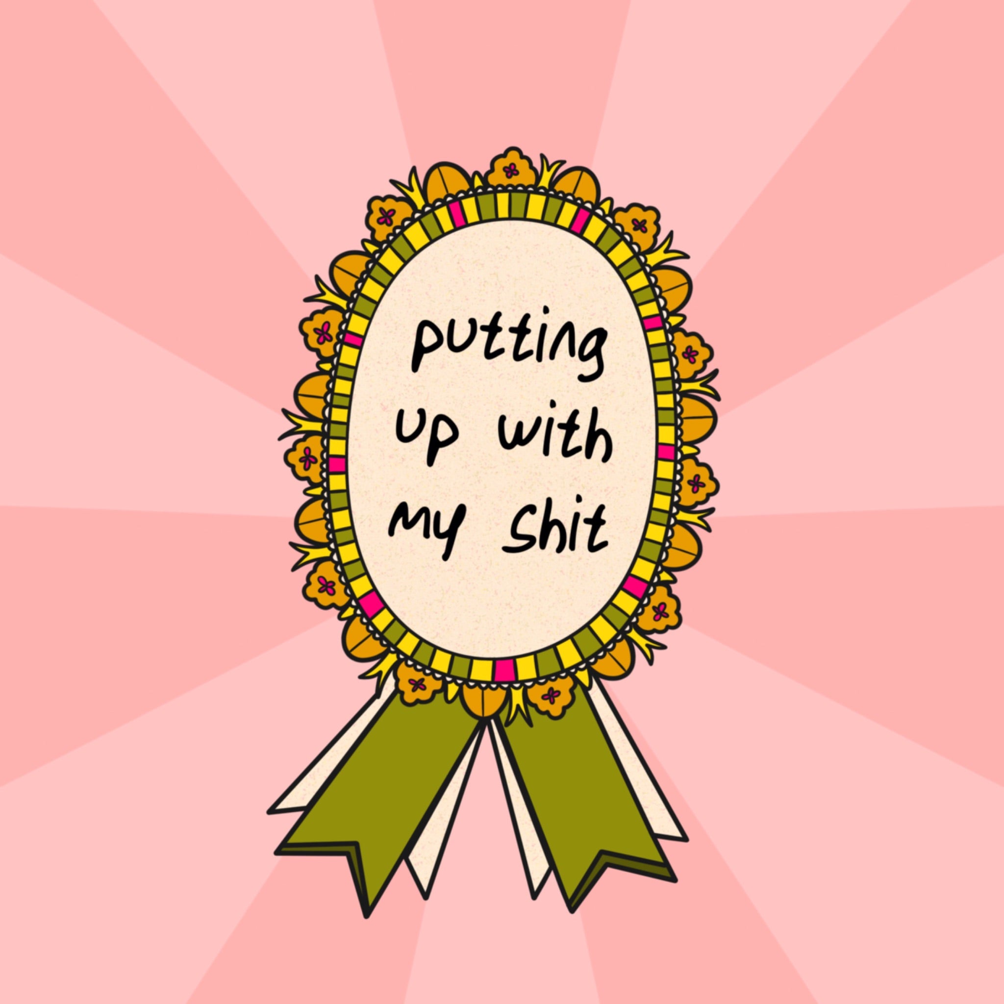 Putting Up With My Shit Award Card – Boomf