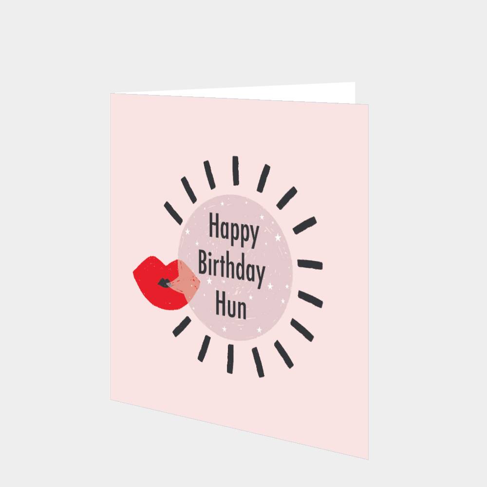 Happy Birthday Hun Card – Boomf