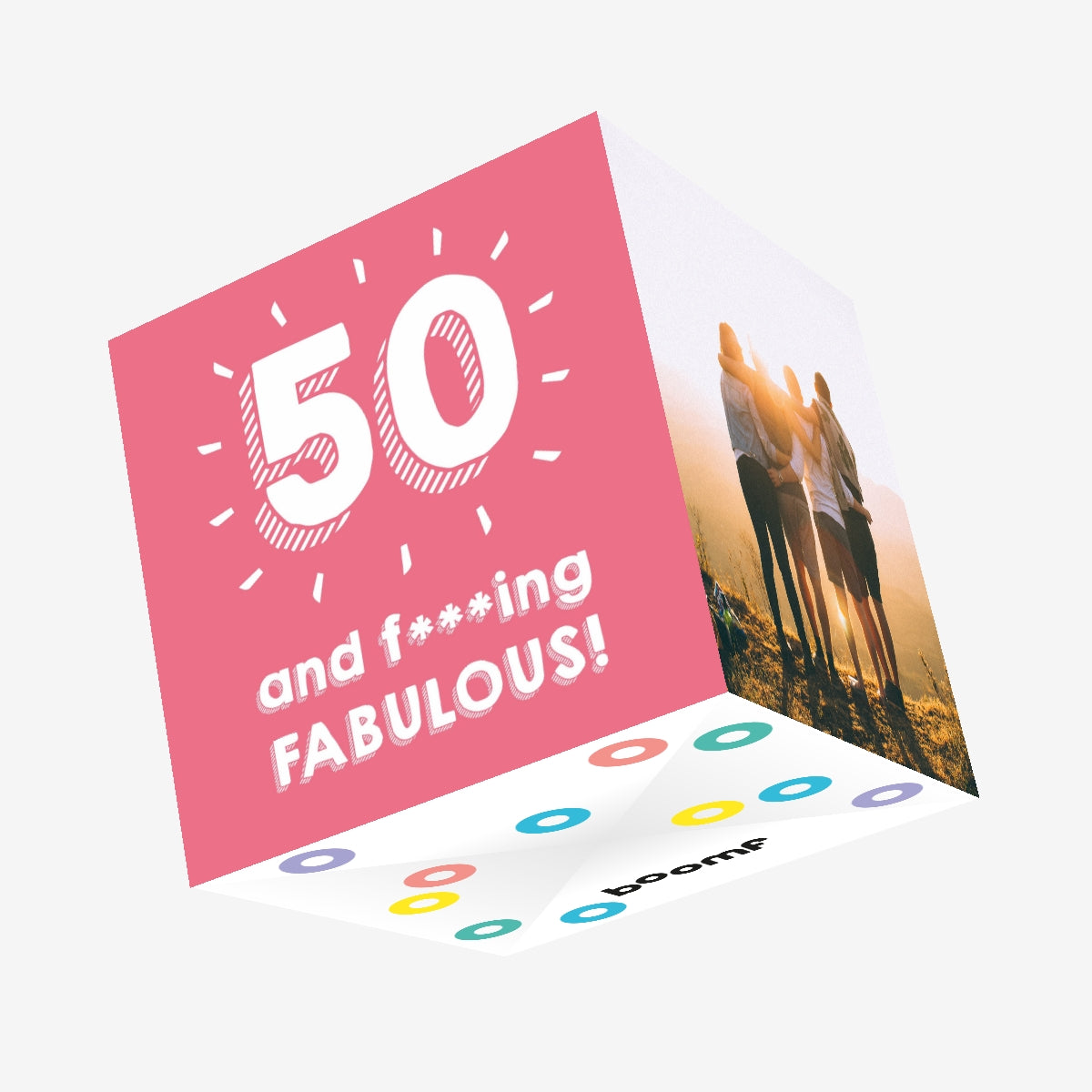 50 and Fabulous Confetti-exploding Greetings Card – Boomf